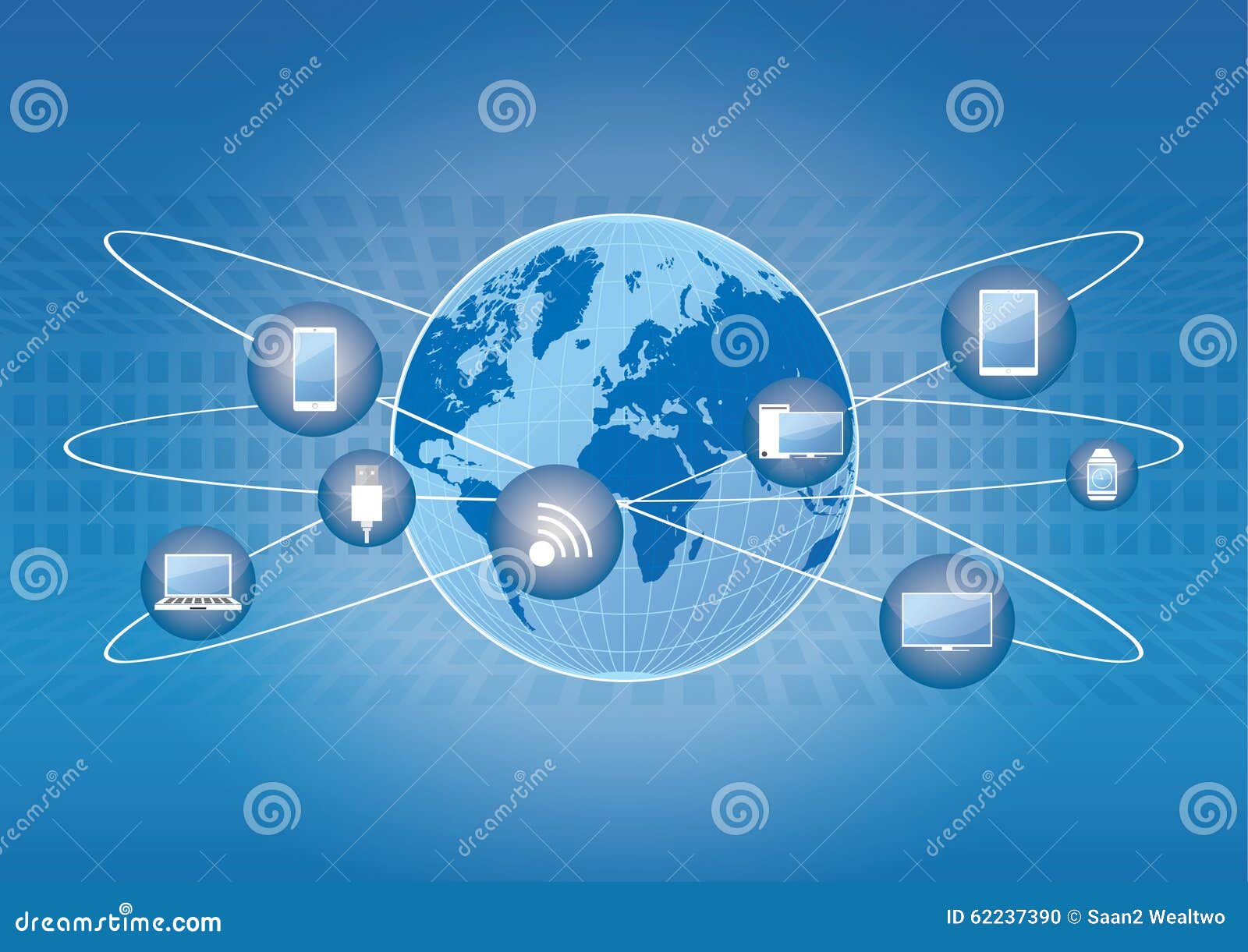 World Technology stock vector. Illustration of background - 62237390