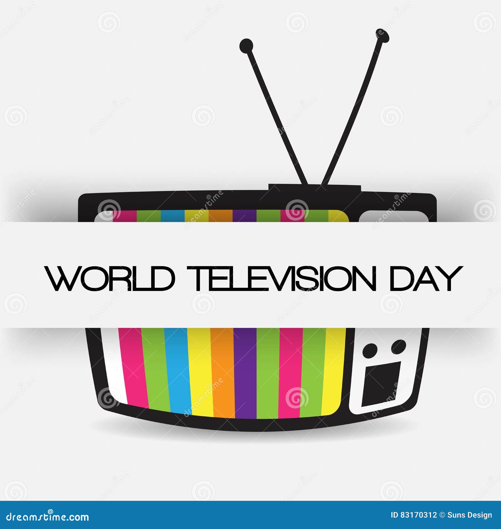 World Television Day stock illustration. Illustration of screen - 83170312