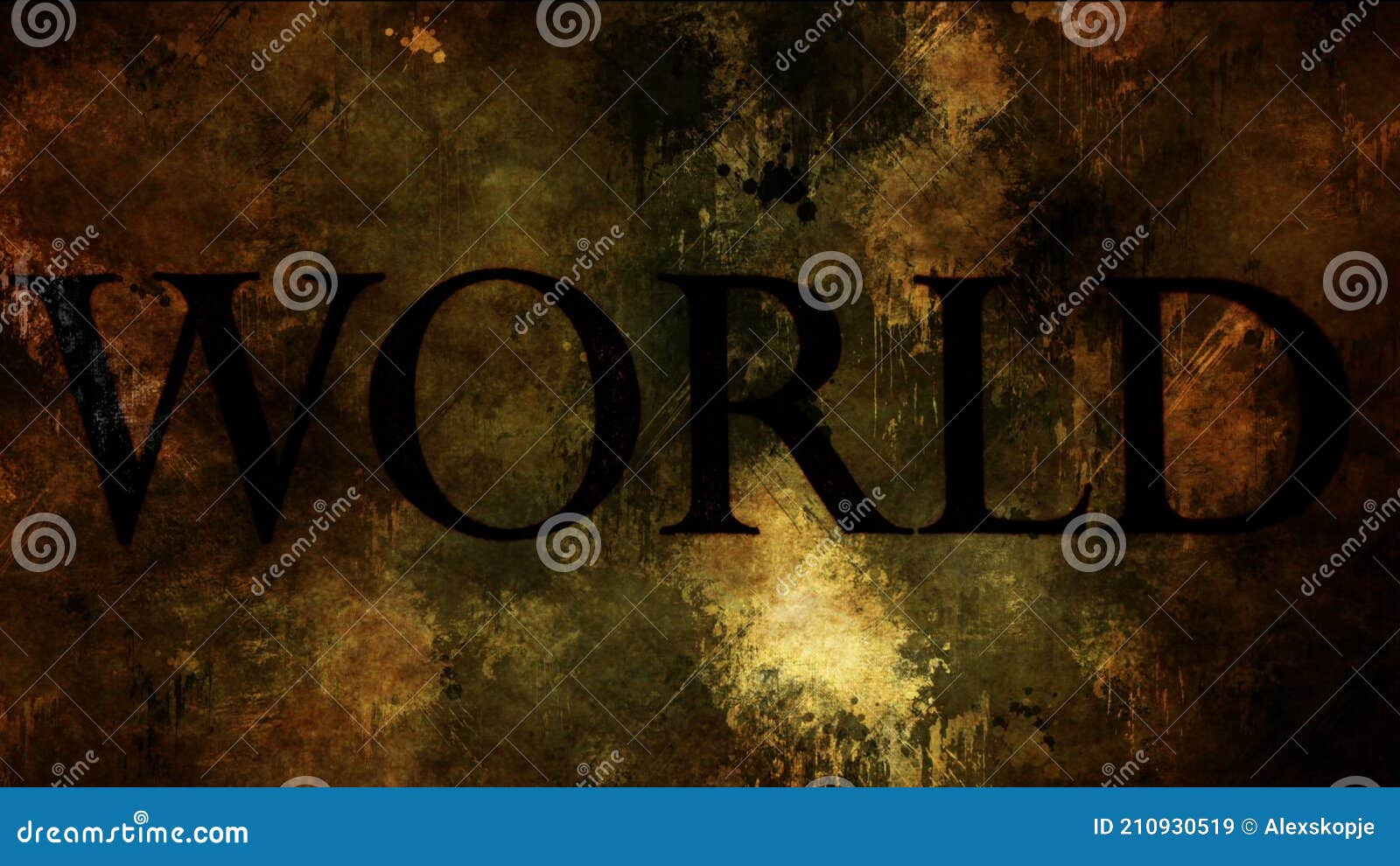 World Text on Grunge Background Stock Illustration - Illustration of ...
