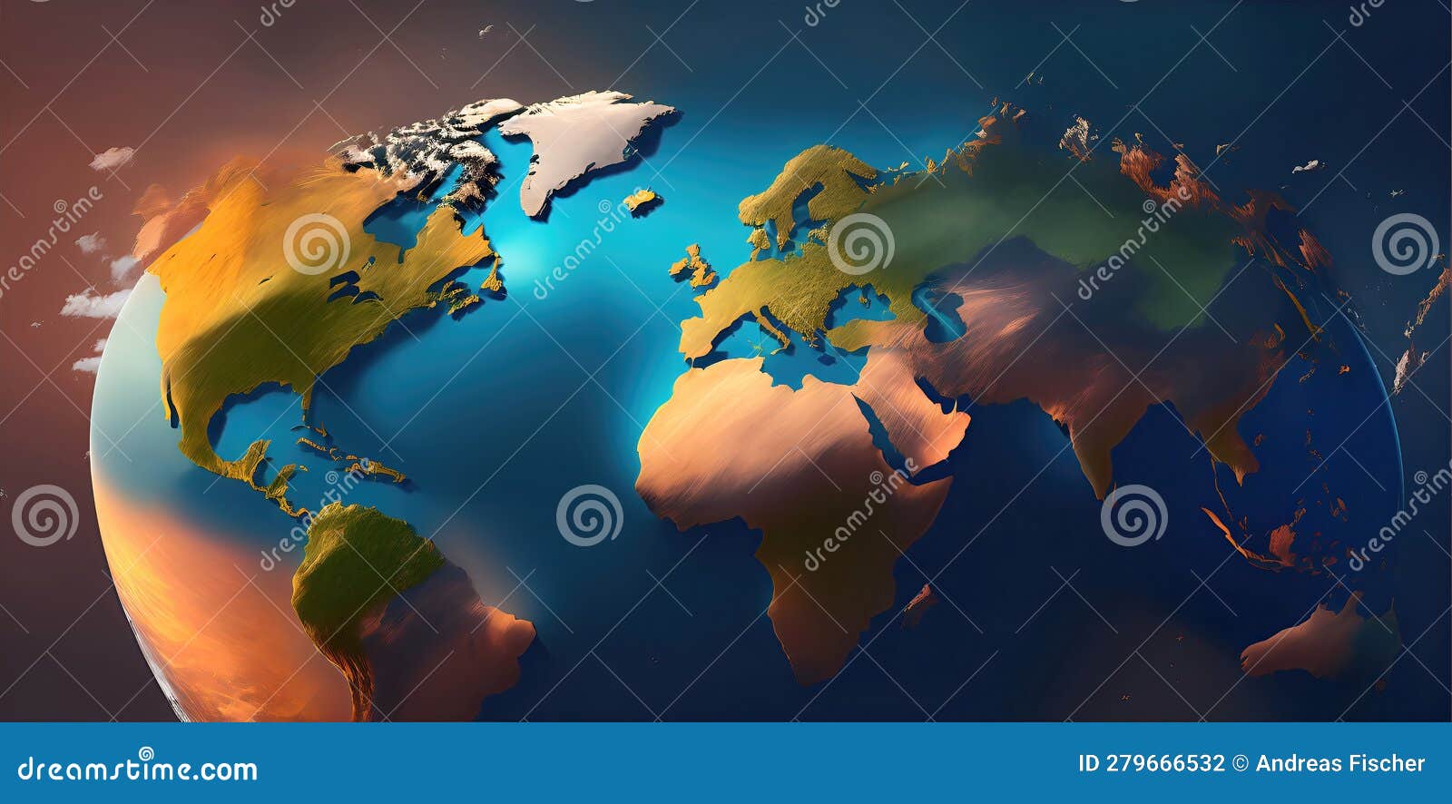 World Texture. Realistic and Detailed World Texture Stock Illustration ...
