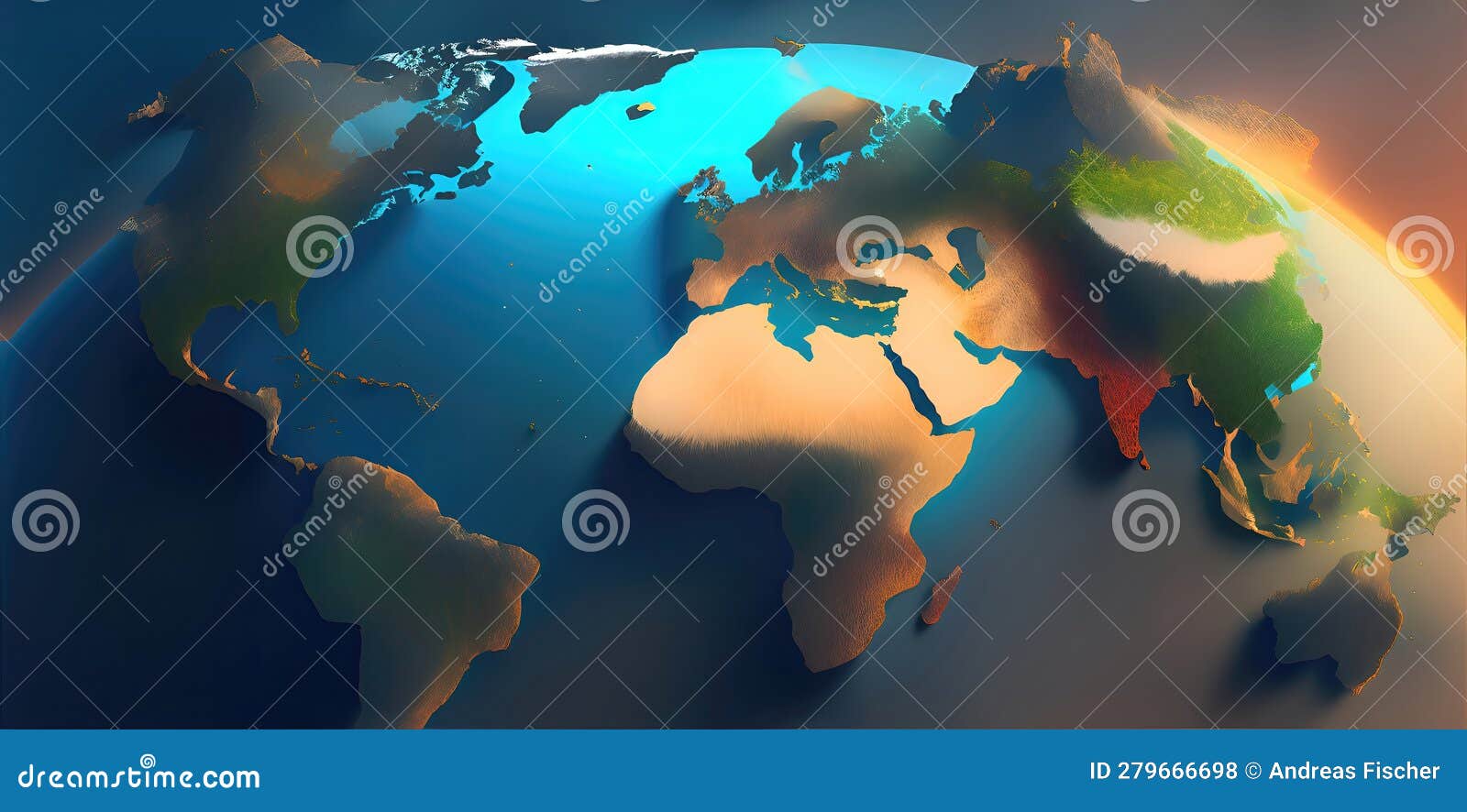 World Texture. Realistic and Detailed World Texture Stock Illustration ...