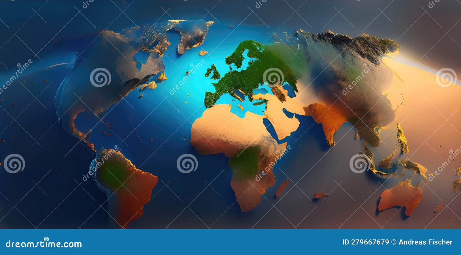 World Texture. Realistic and Detailed World Texture Stock Illustration ...