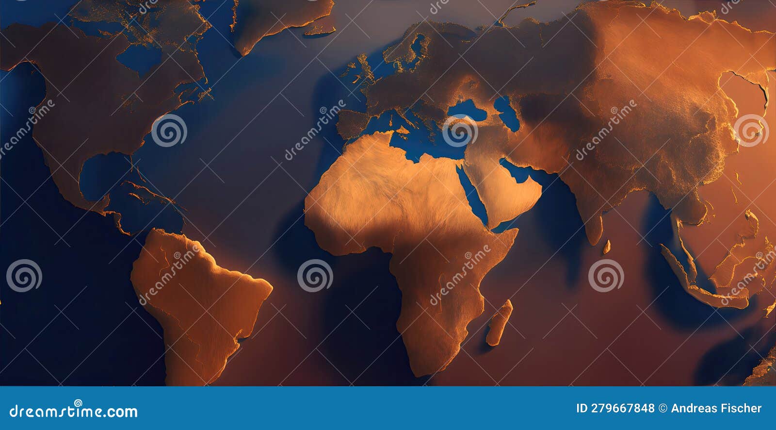 World Texture. Realistic and Detailed World Texture Stock Illustration ...