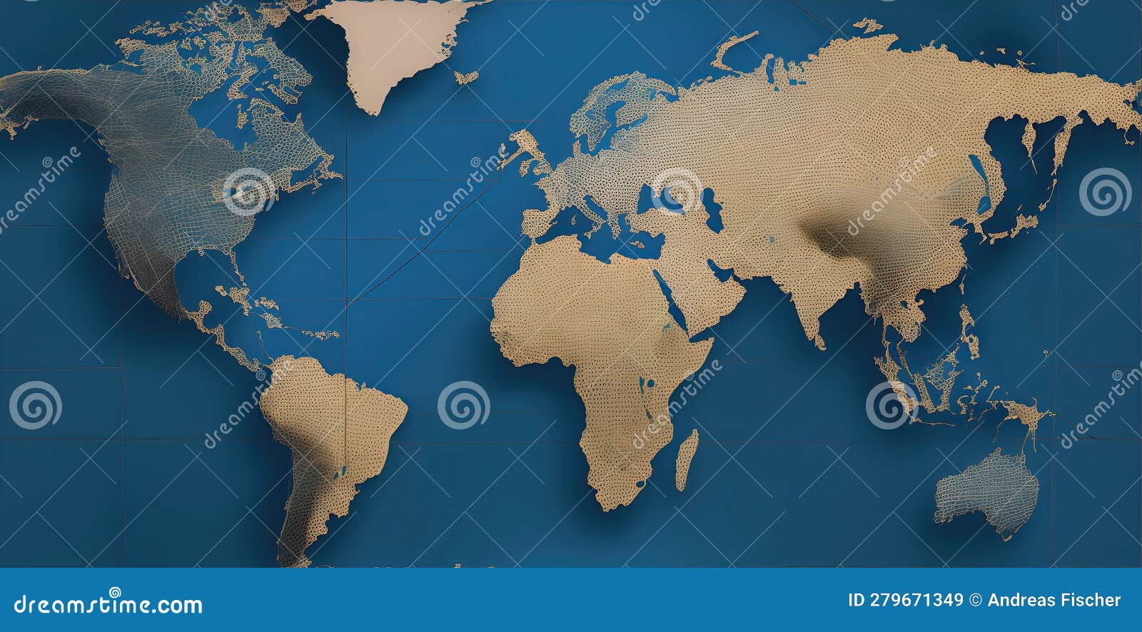 World Texture. Realistic and Detailed World Texture Stock Illustration ...