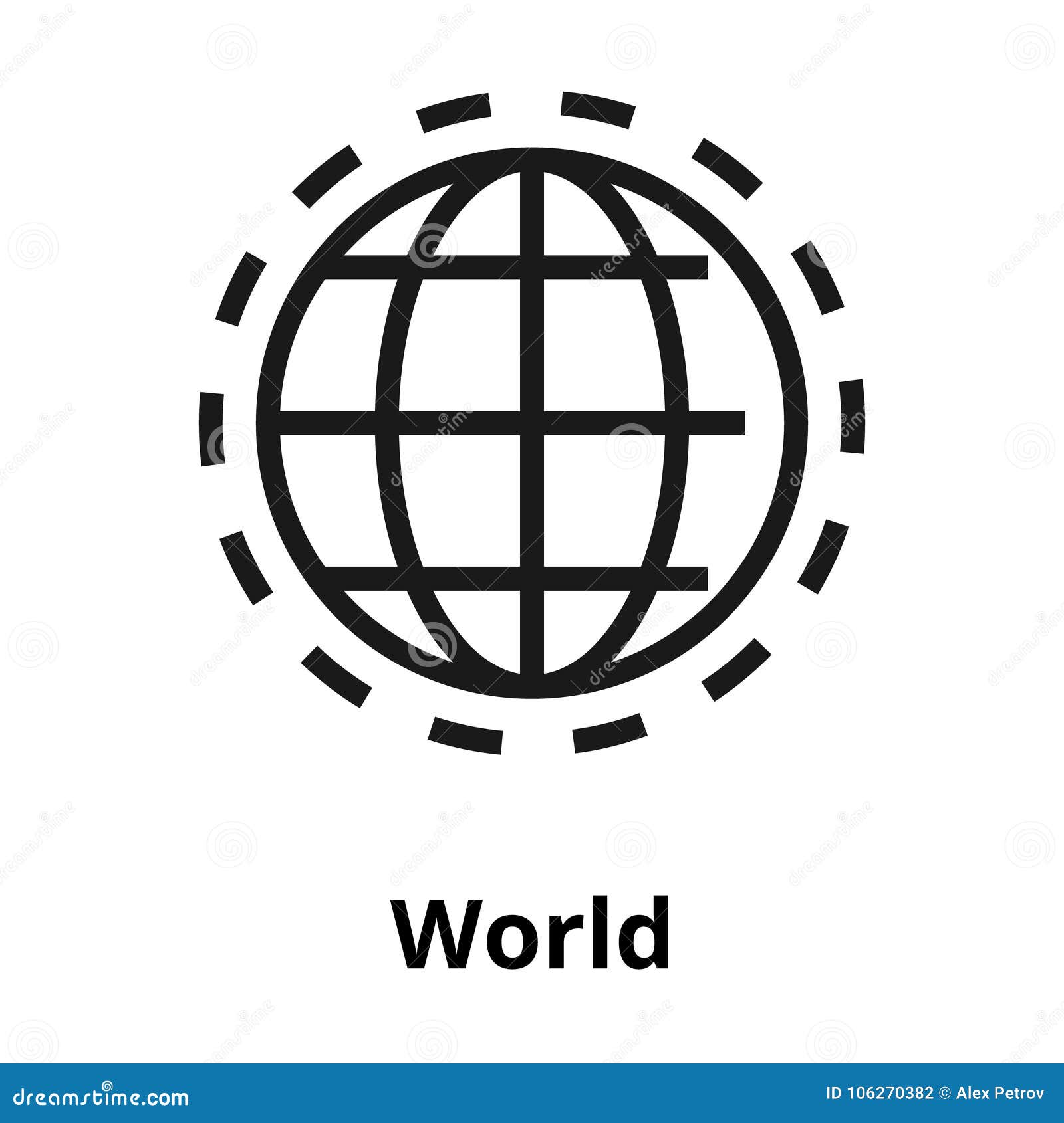 World line icon stock illustration. Illustration of line - 106270382