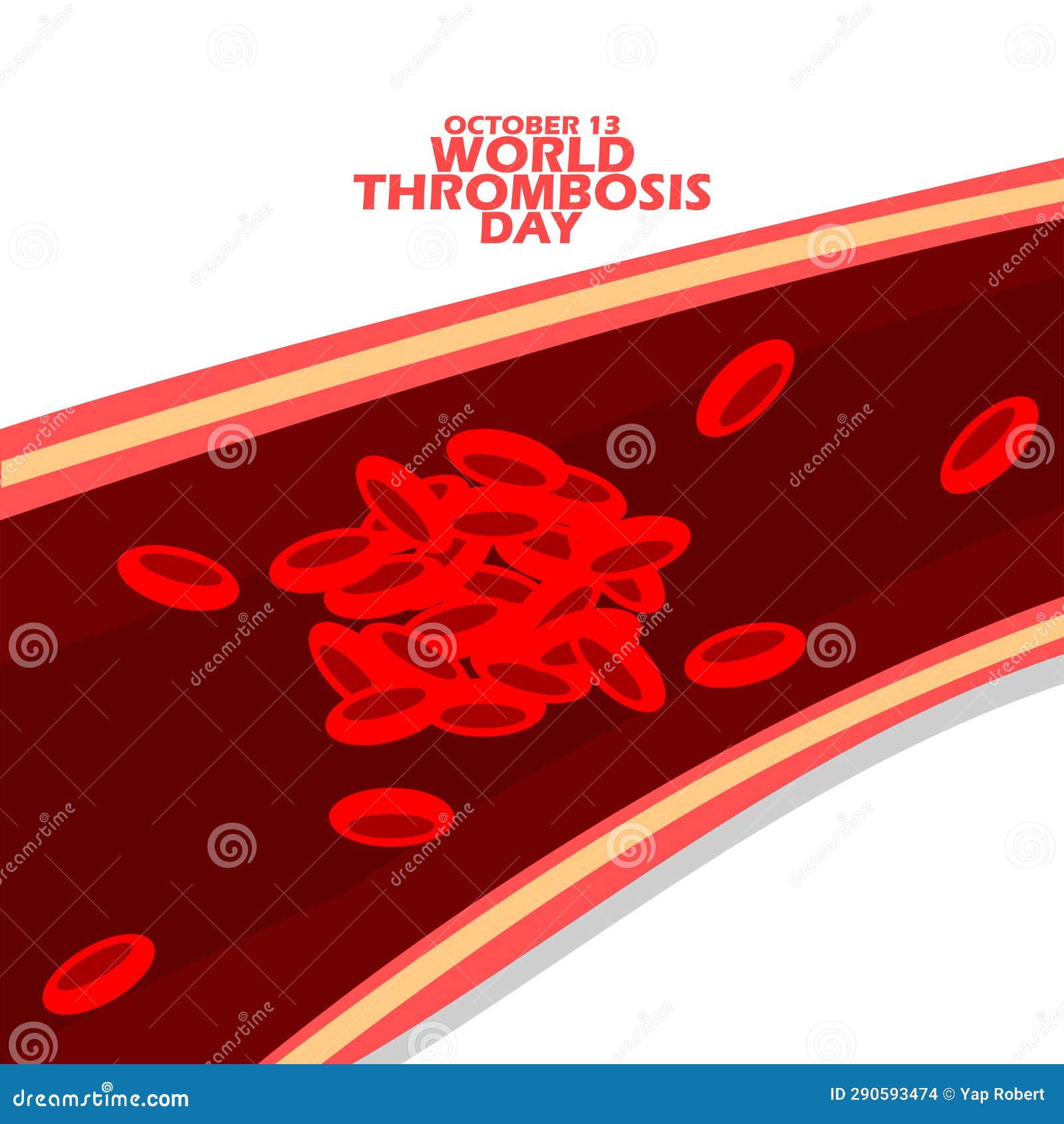 World Thrombosis Day 13 October. Design Vector Illustration With ...