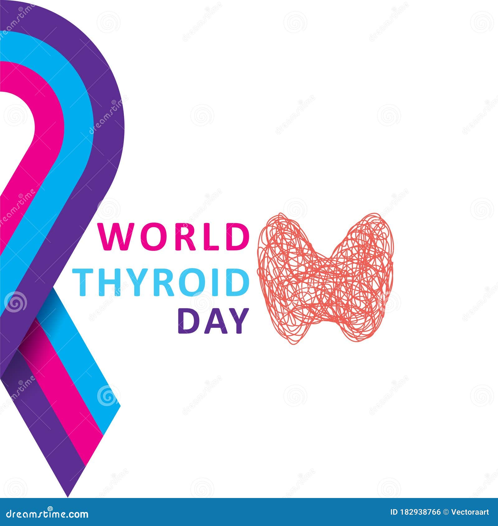 World Thyroid Day banner stock vector. Illustration of cancer - 182938766