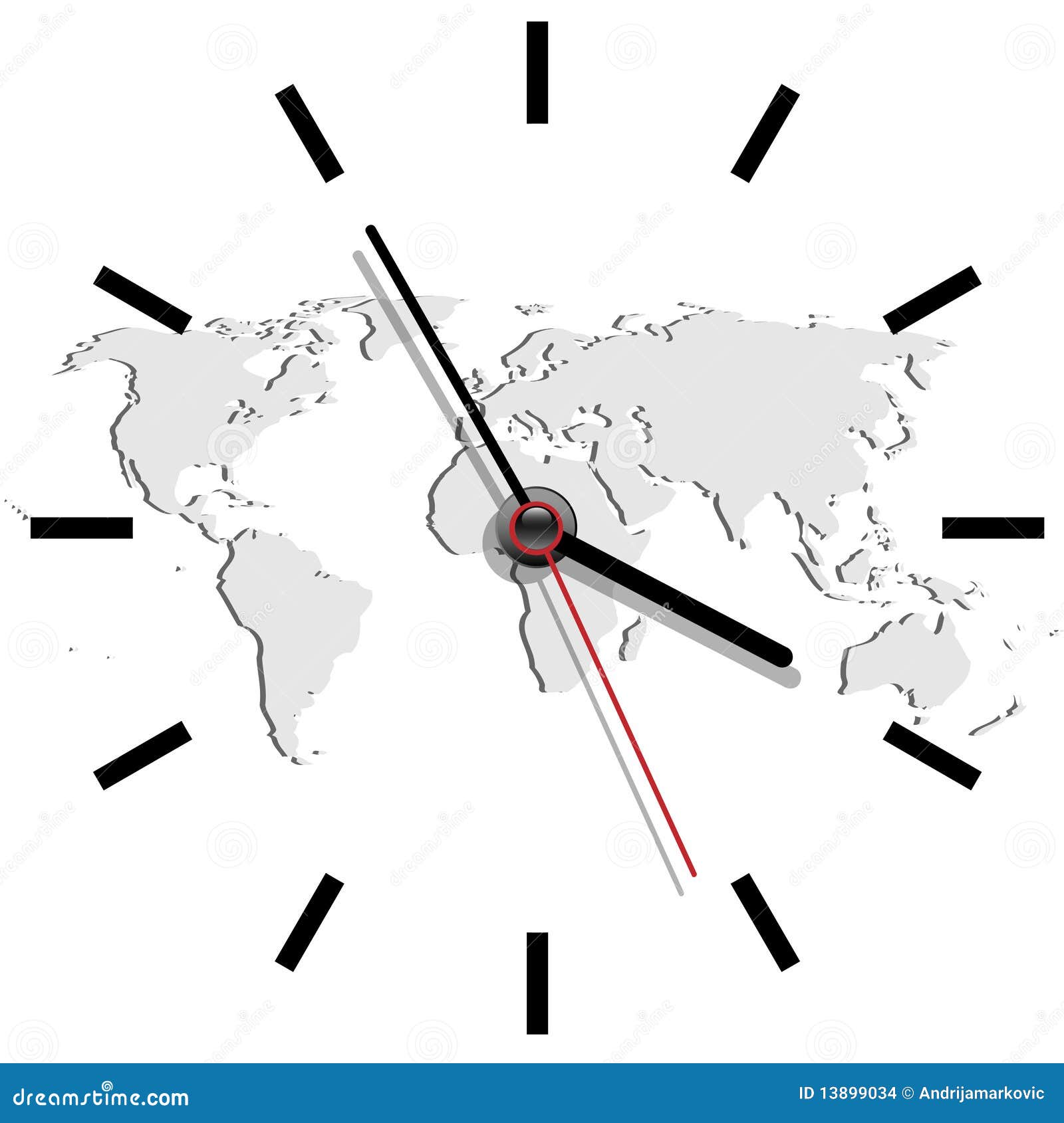 Atlas Time Zone Icon Outline Vector. Clock Map Stock Image ...