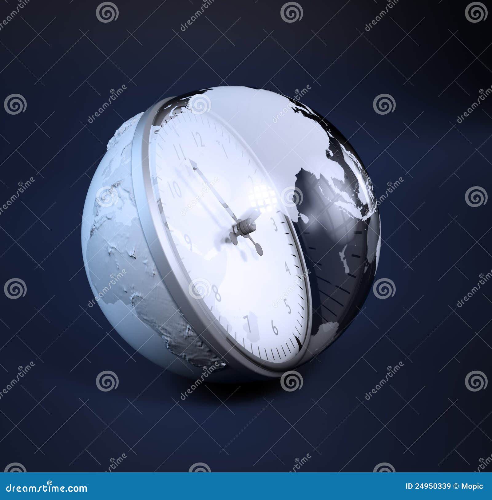 World Time Zones Map, And Political Map Of The World Cartoon Vector ...