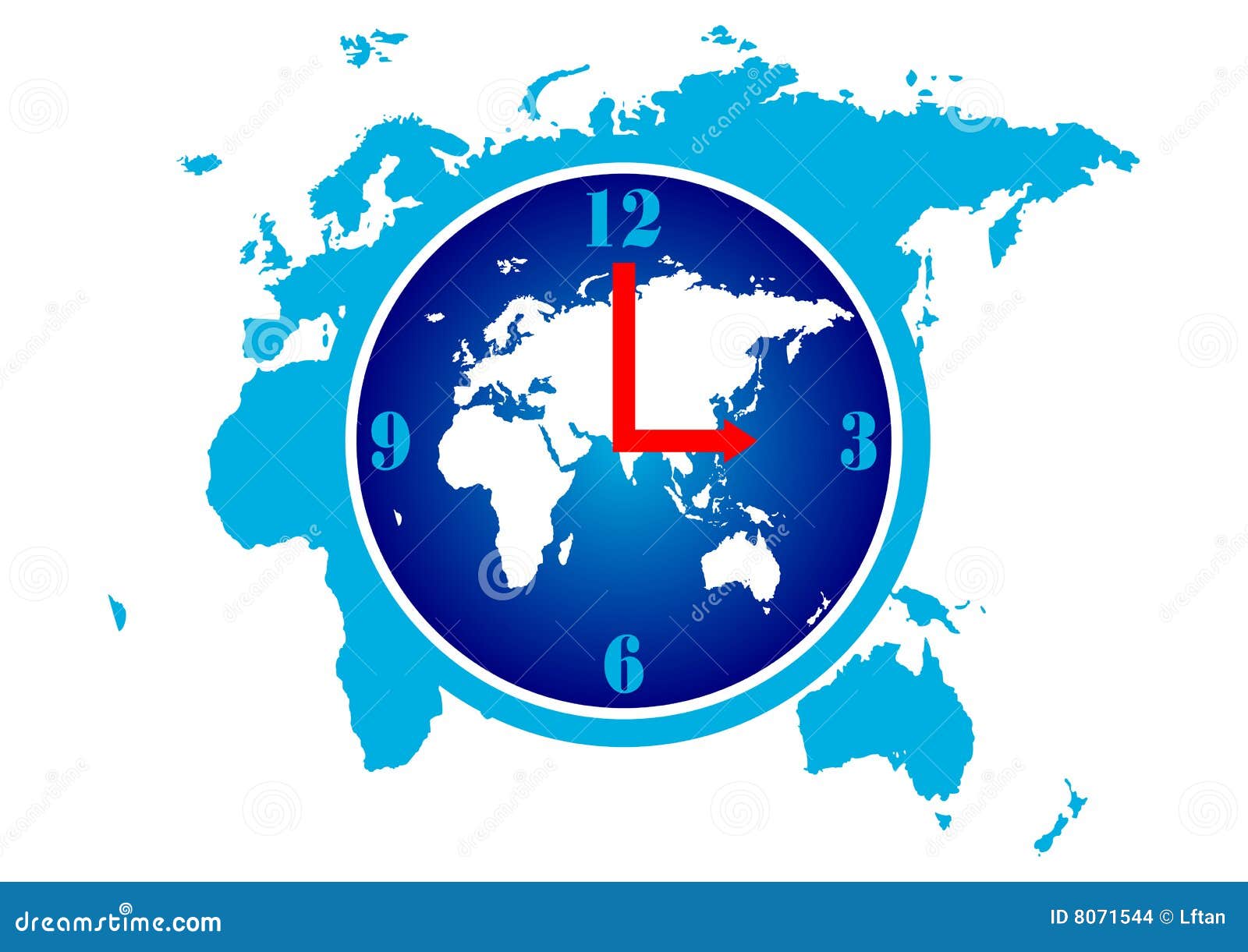 World Time stock vector. Illustration of earth, abstract - 8071544