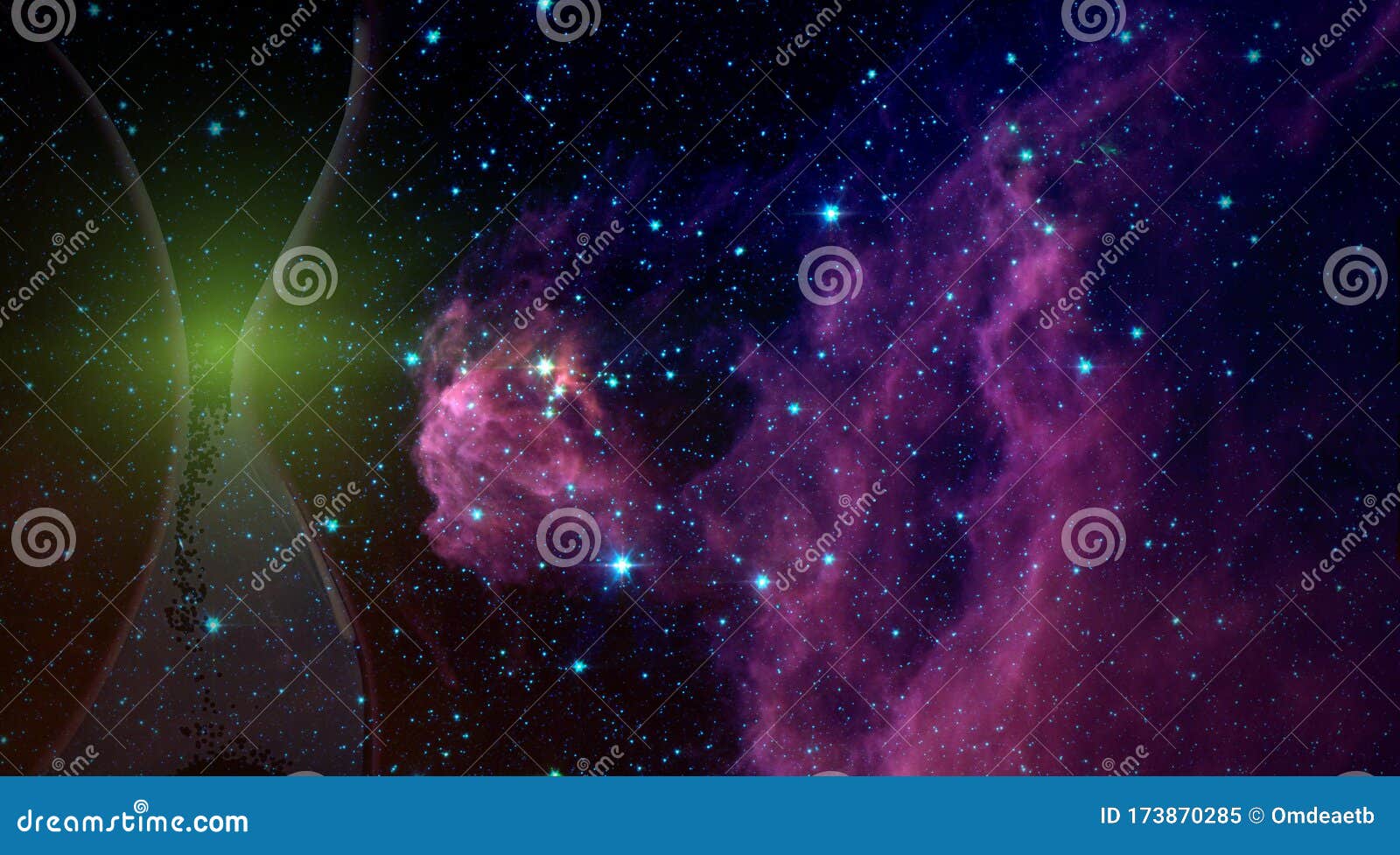 World and Time. Astrology Universe Concept. Time and Space. Abstract ...