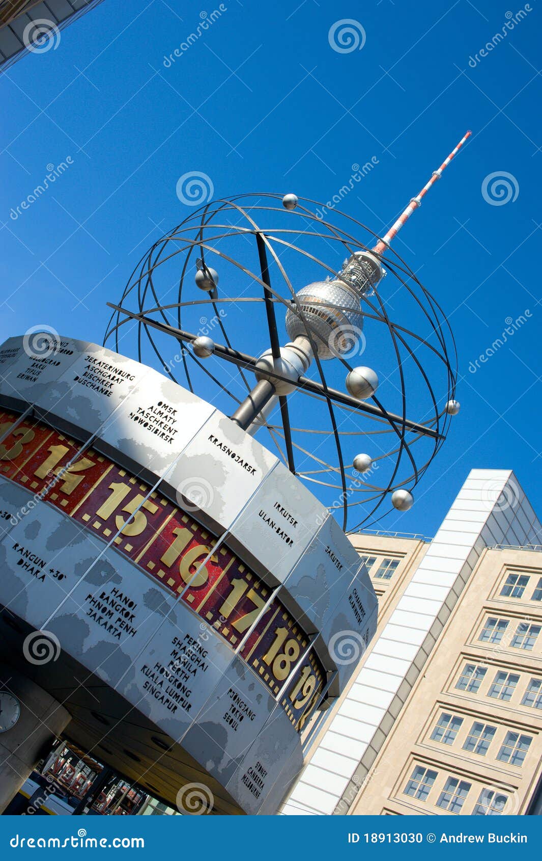 World time clock editorial image. Image of mall, east - 18913030