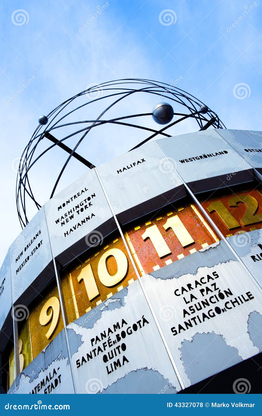 World- Time Clock Berlin Germany Editorial Stock Photo - Image of city ...