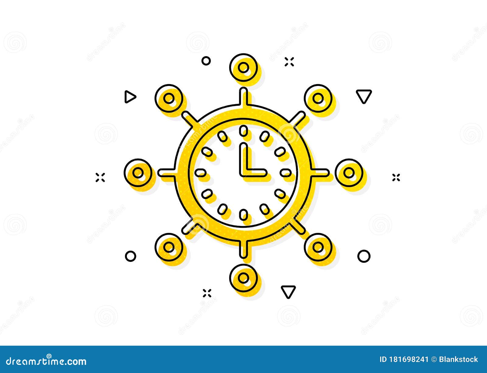 World Time Icon. Global Watch Sign. Vector Stock Vector - Illustration ...