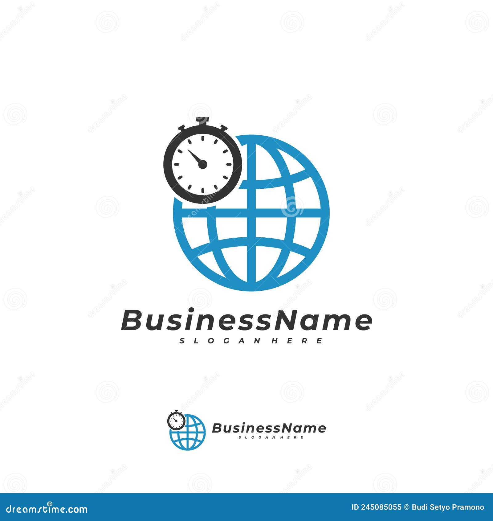 World Time Logo Vector Template, Creative World Logo Design Concepts ...