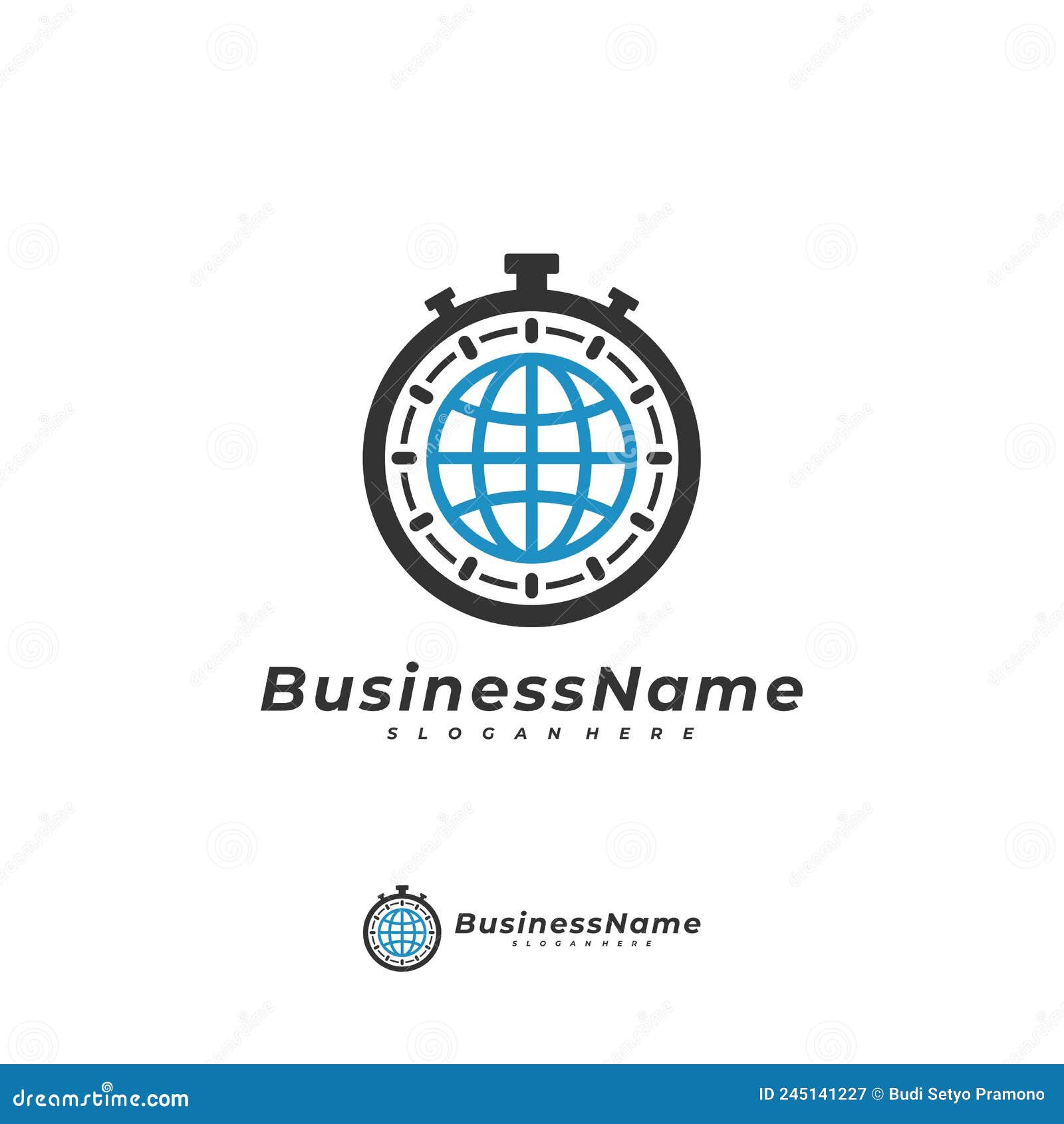 World Time Logo Vector Template, Creative World Logo Design Concepts ...