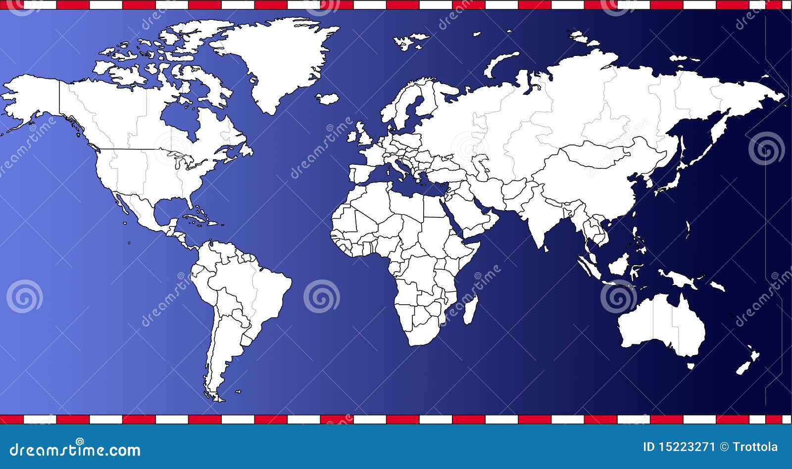 World time map vector stock illustration. Illustration of illustrations ...