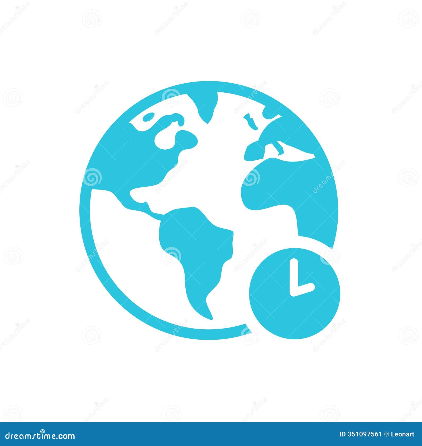 World Time Zones Map, And Political Map Of The World Cartoon Vector ...