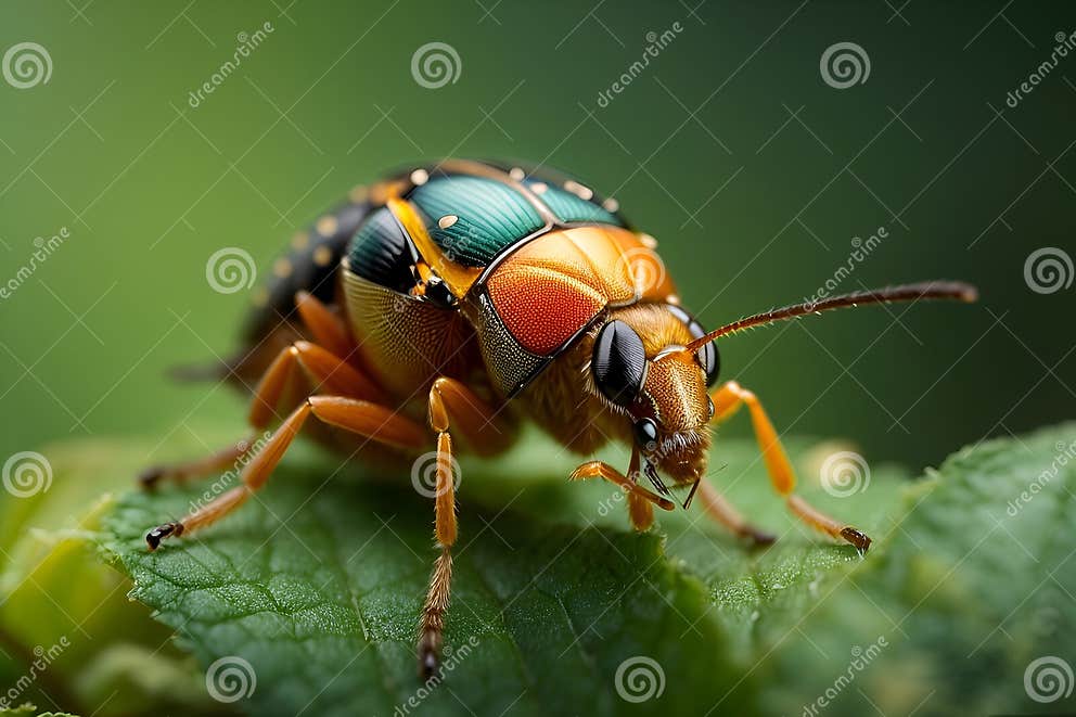 The World of Tiny Insects and Bugs Stock Illustration - Illustration of ...