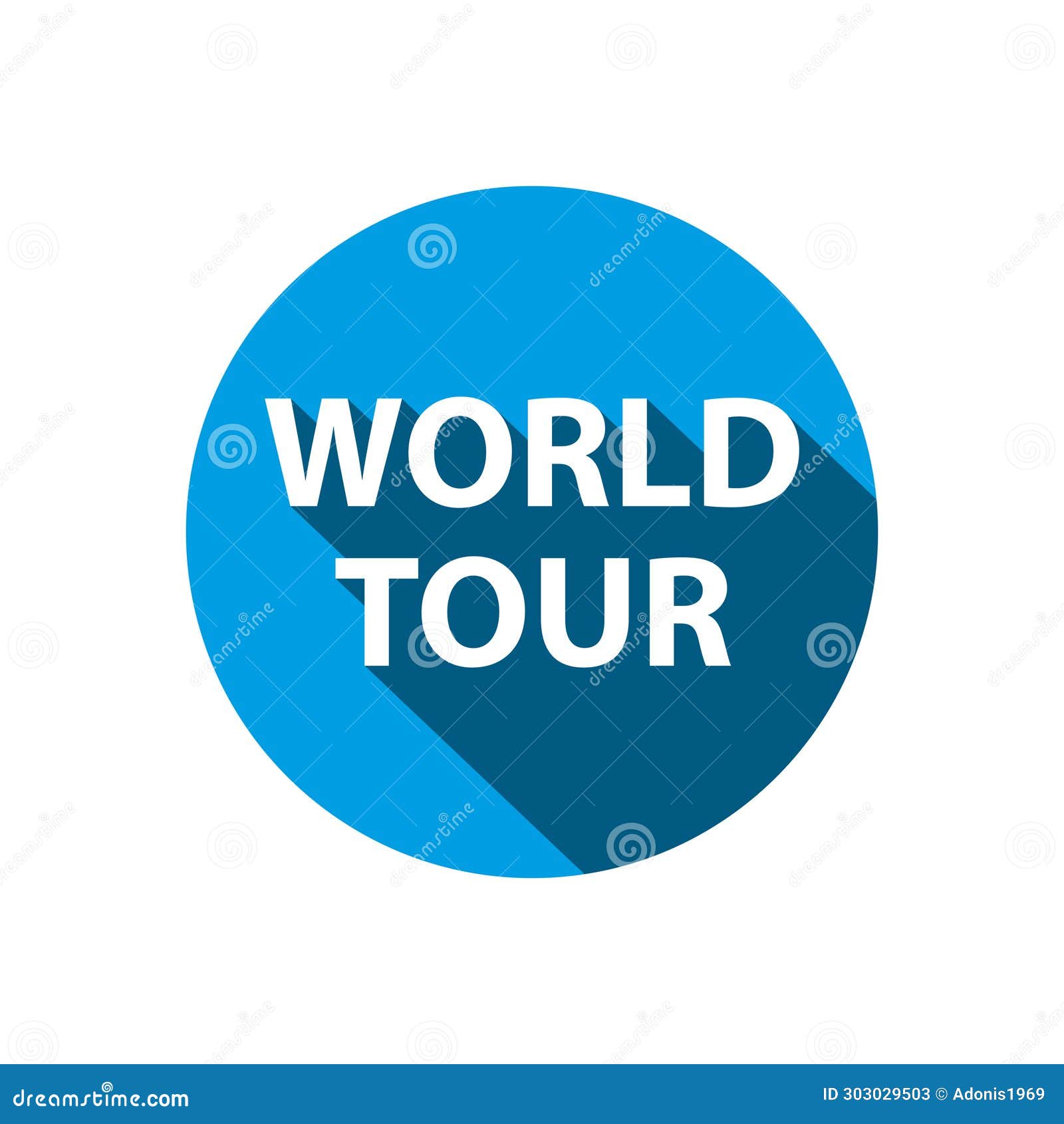 World tour button on white stock illustration. Illustration of ...