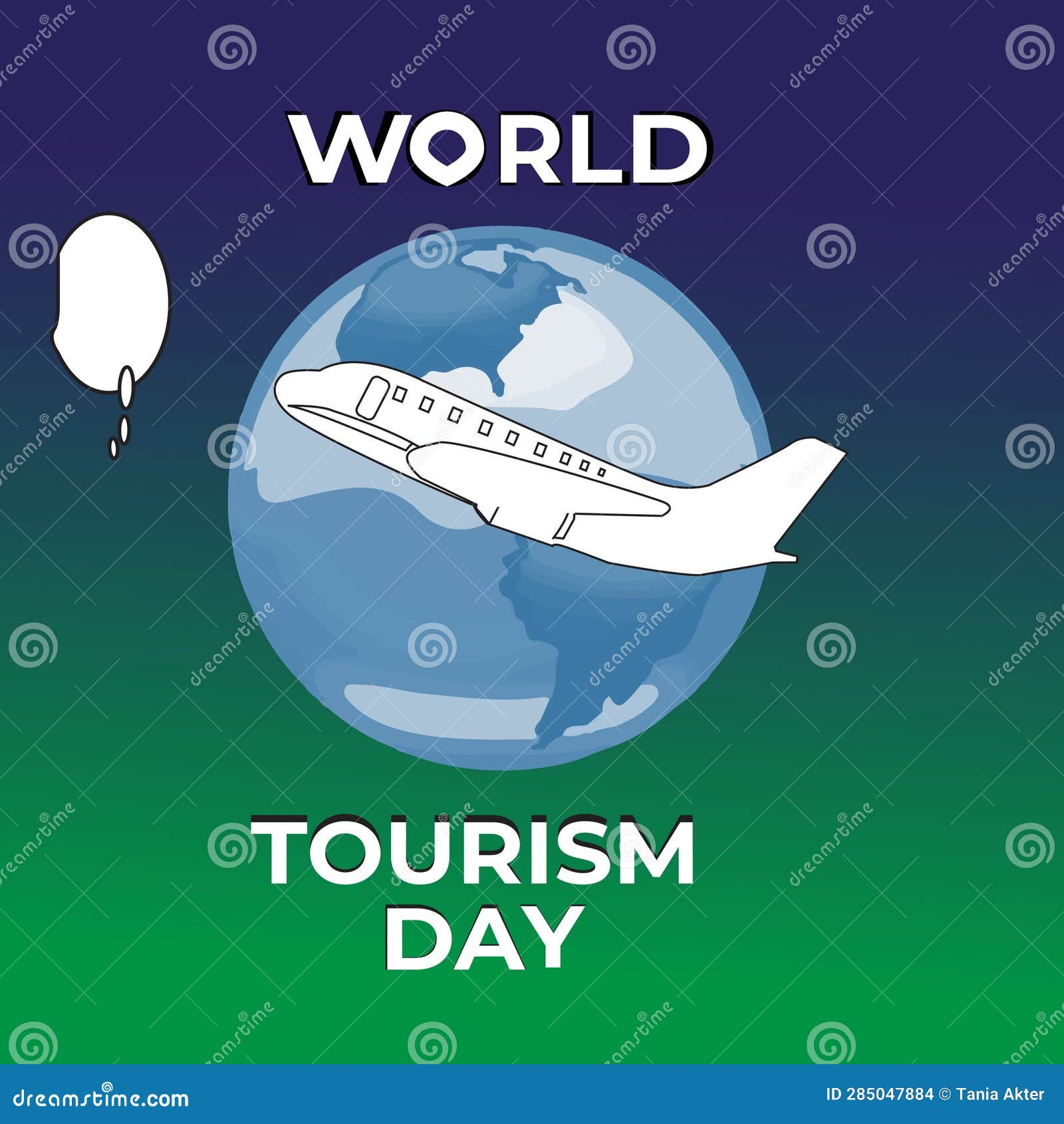 WORLD TOURISM DAY BACKGROUND DESIGN Stock Vector - Illustration of ...