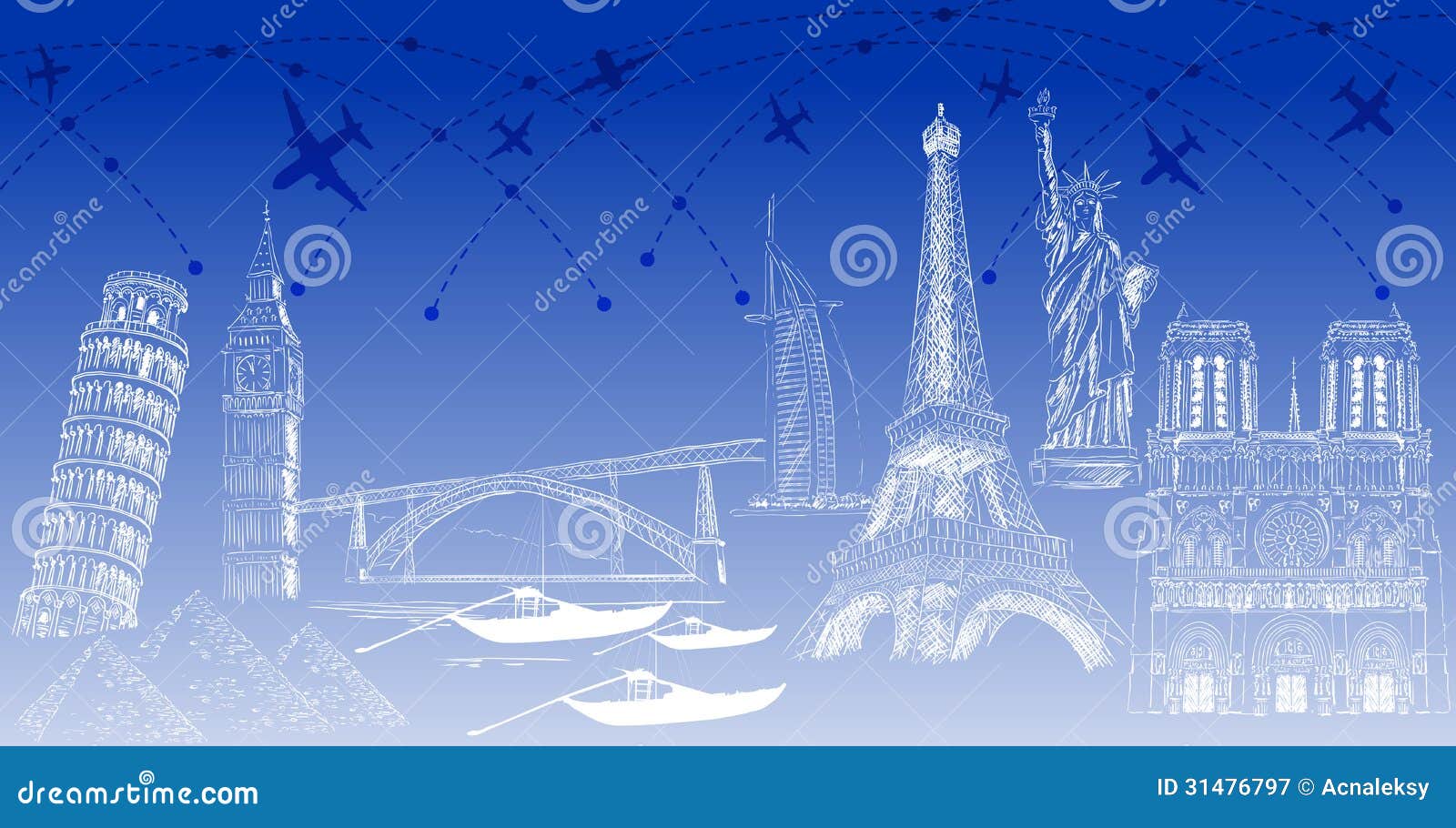 World Tourist Destination Stock Illustrations – 17,067 World Tourist ...