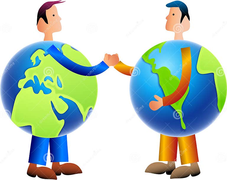 World Trade stock illustration. Illustration of handshake - 98583