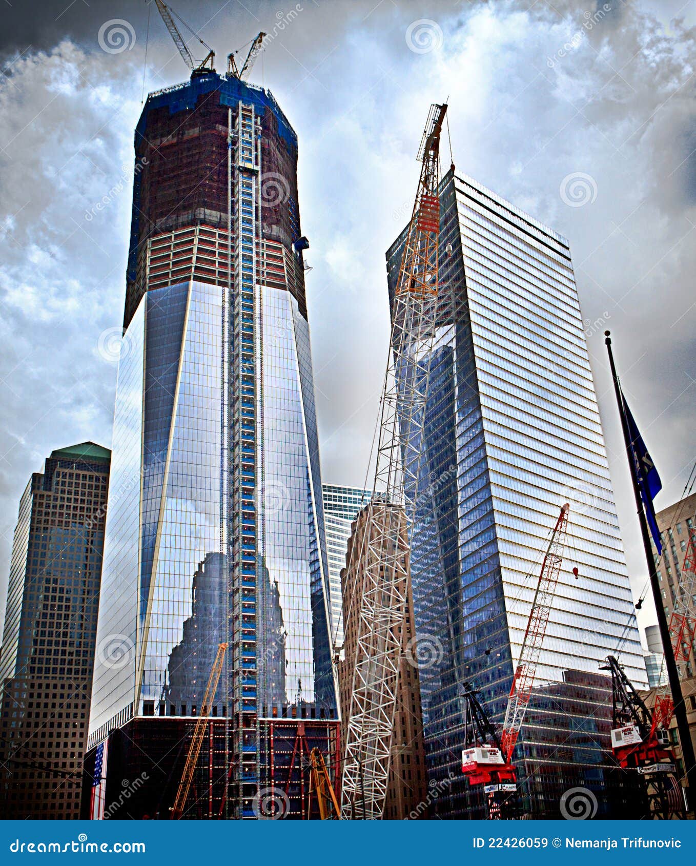 World Trade Center Construction Site Editorial Stock Image - Image of ...