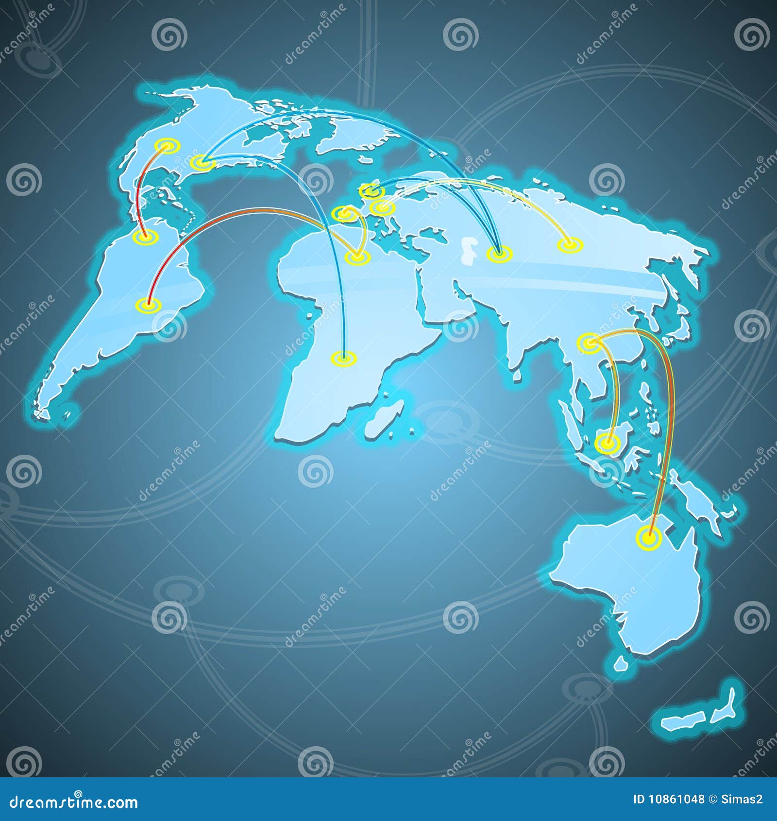 World Trades Background stock vector. Illustration of planet - 10861048