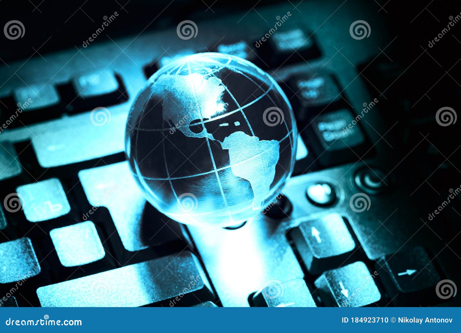 World Transparent Globe Earth on Computer Keyboard. Global ... World Transparent Globe Earth on Computer Keyboard. Global ...
