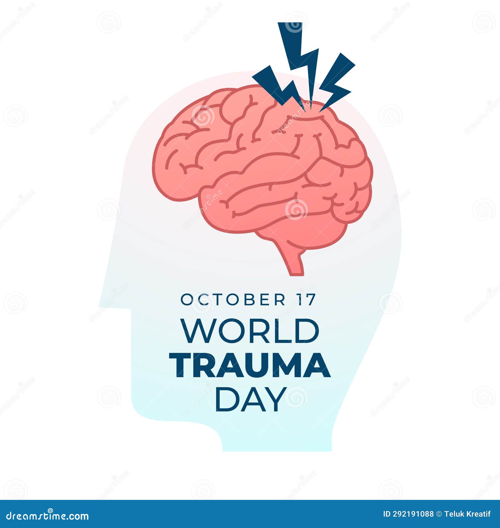 World Trauma Day Design Template Good for Celebration Usage. Stock ...