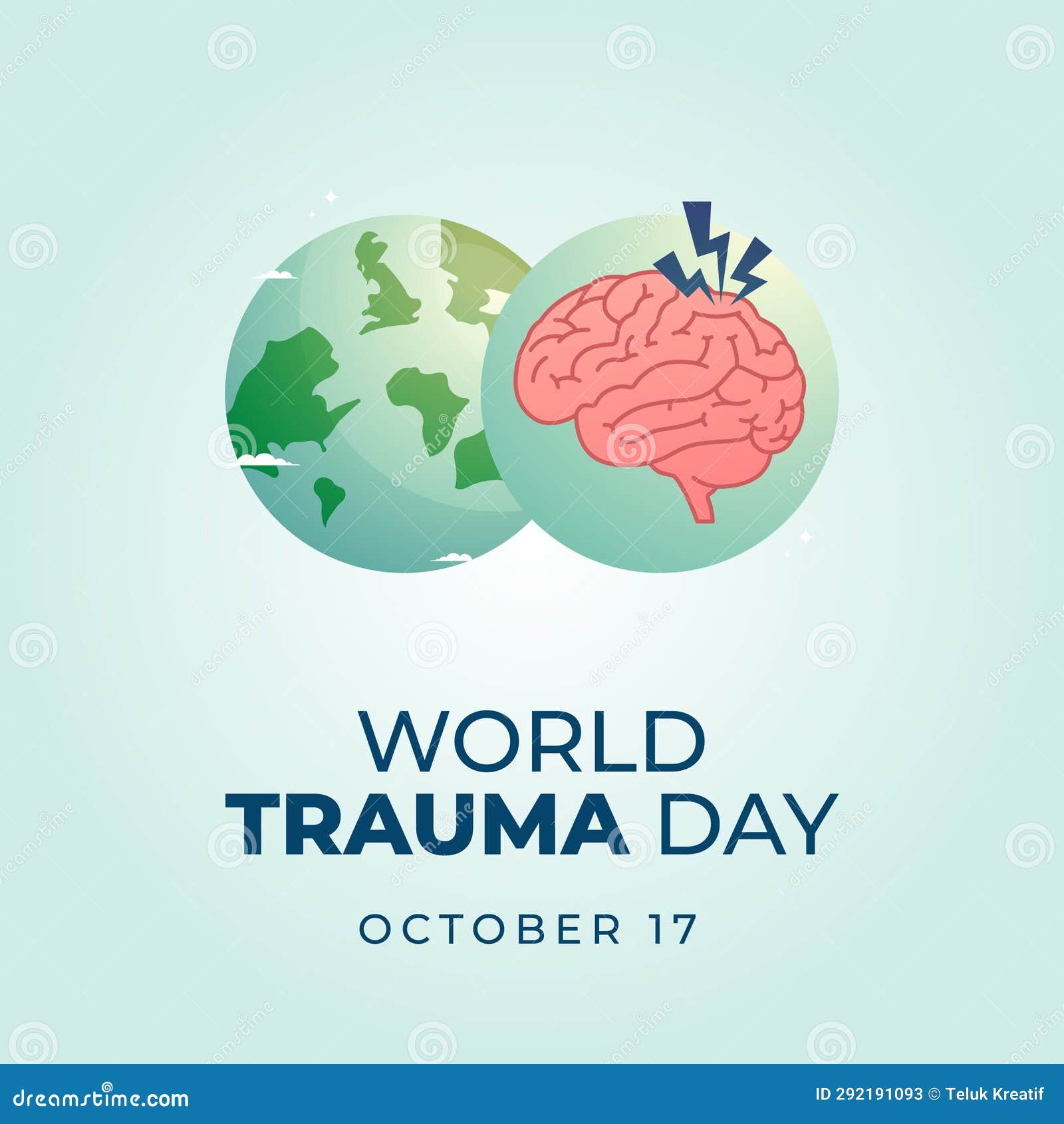 World Trauma Day Design Template Good for Celebration Usage. Stock ...