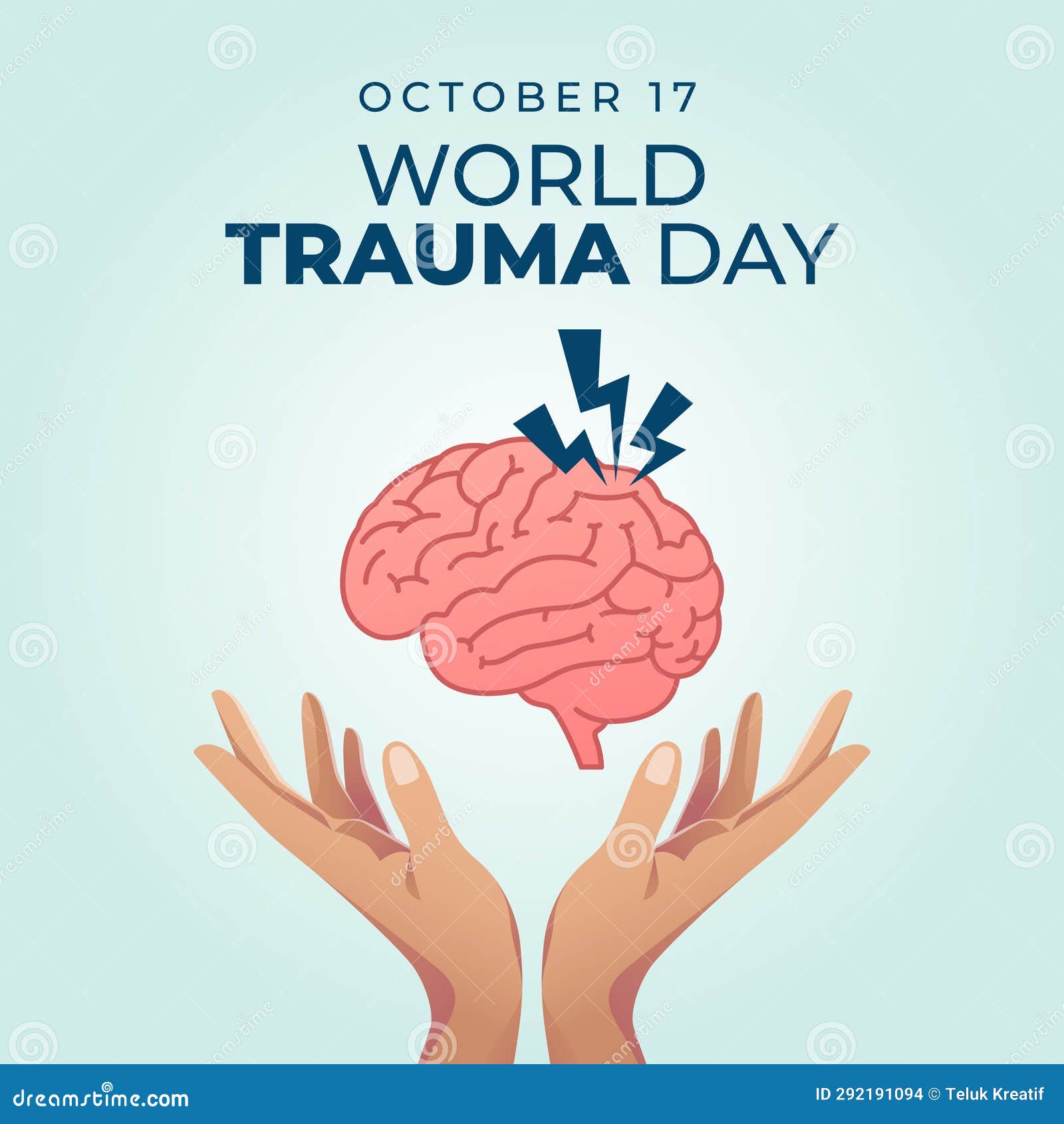 World Trauma Day Design Template Good for Celebration Usage. Stock ...