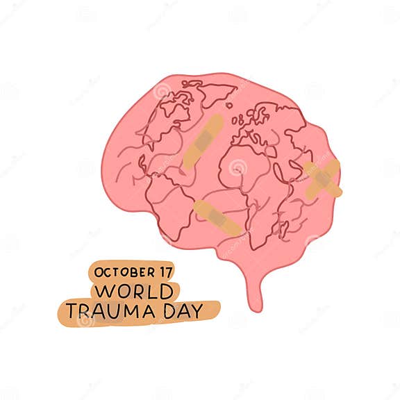 World Trauma Day Design Vector Illustration Stock Illustration ...