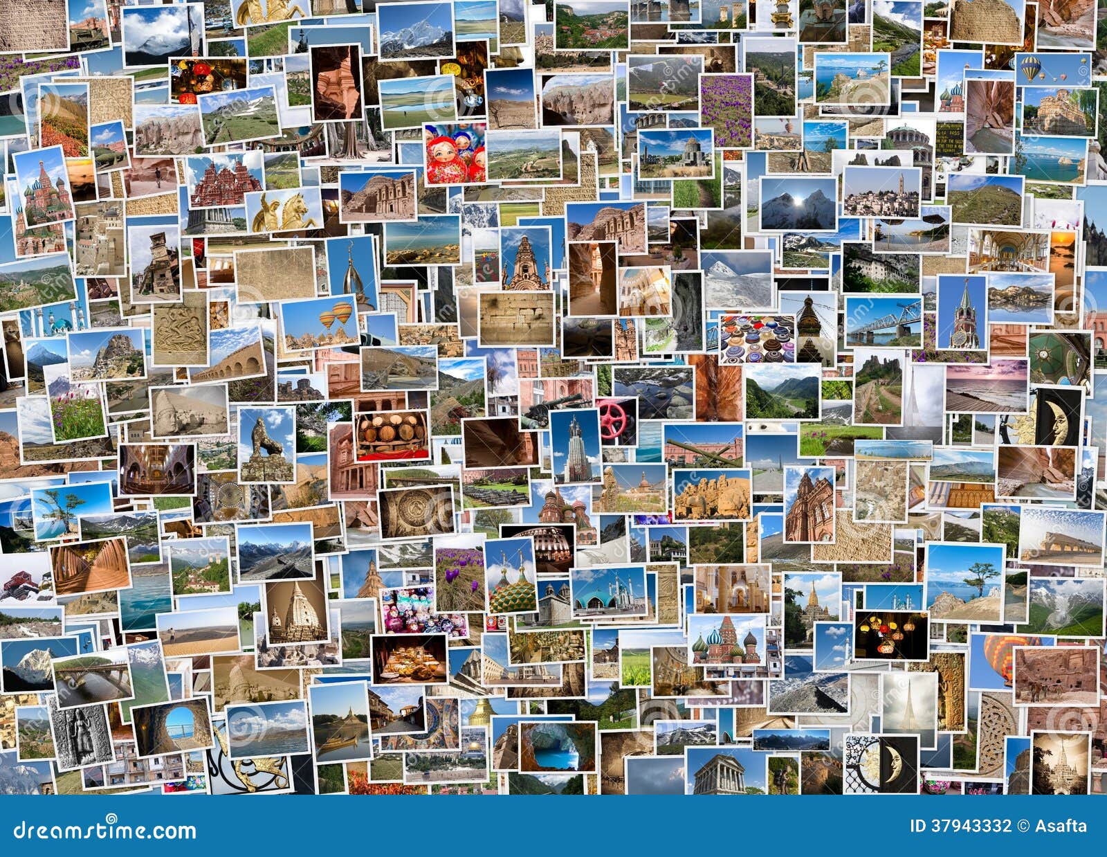 World travel collage stock photo. Image of nature, places - 37943332