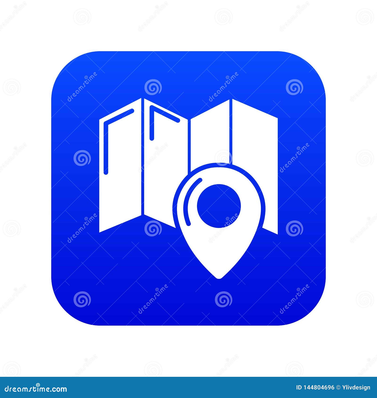 World Travel Map Icon Blue Vector Stock Vector - Illustration of flat ...