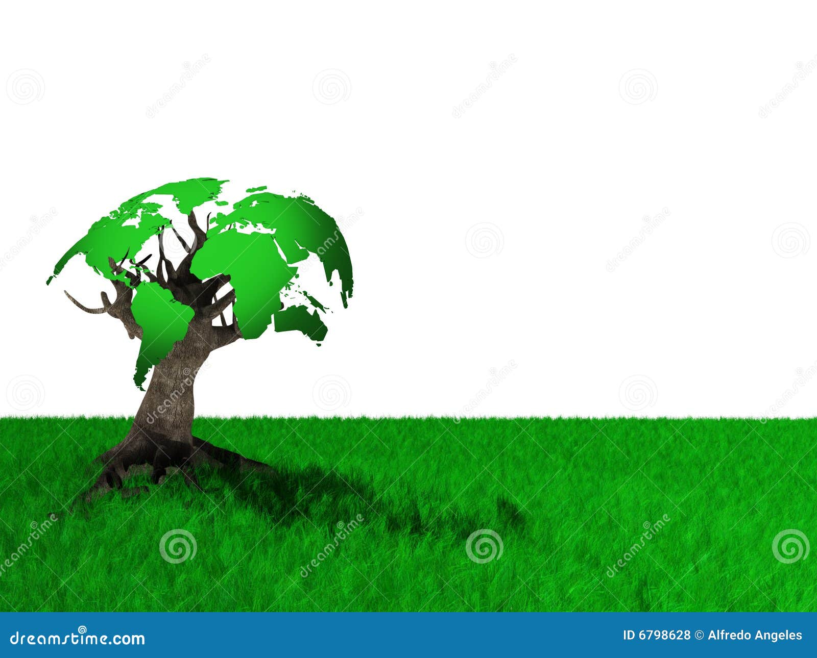 World tree stock illustration. Illustration of earth, meadow - 6798628