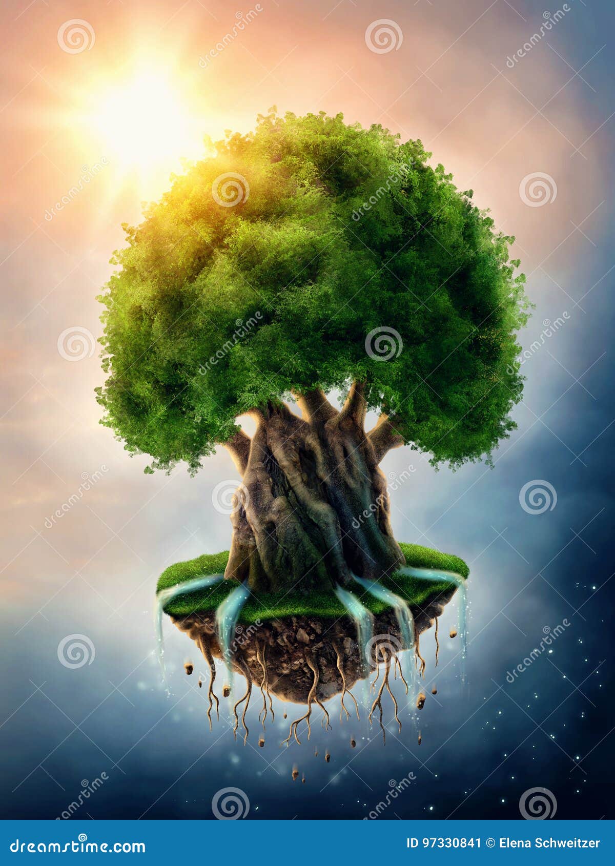 World tree stock image. Image of tree, sign, fairytale - 97330841