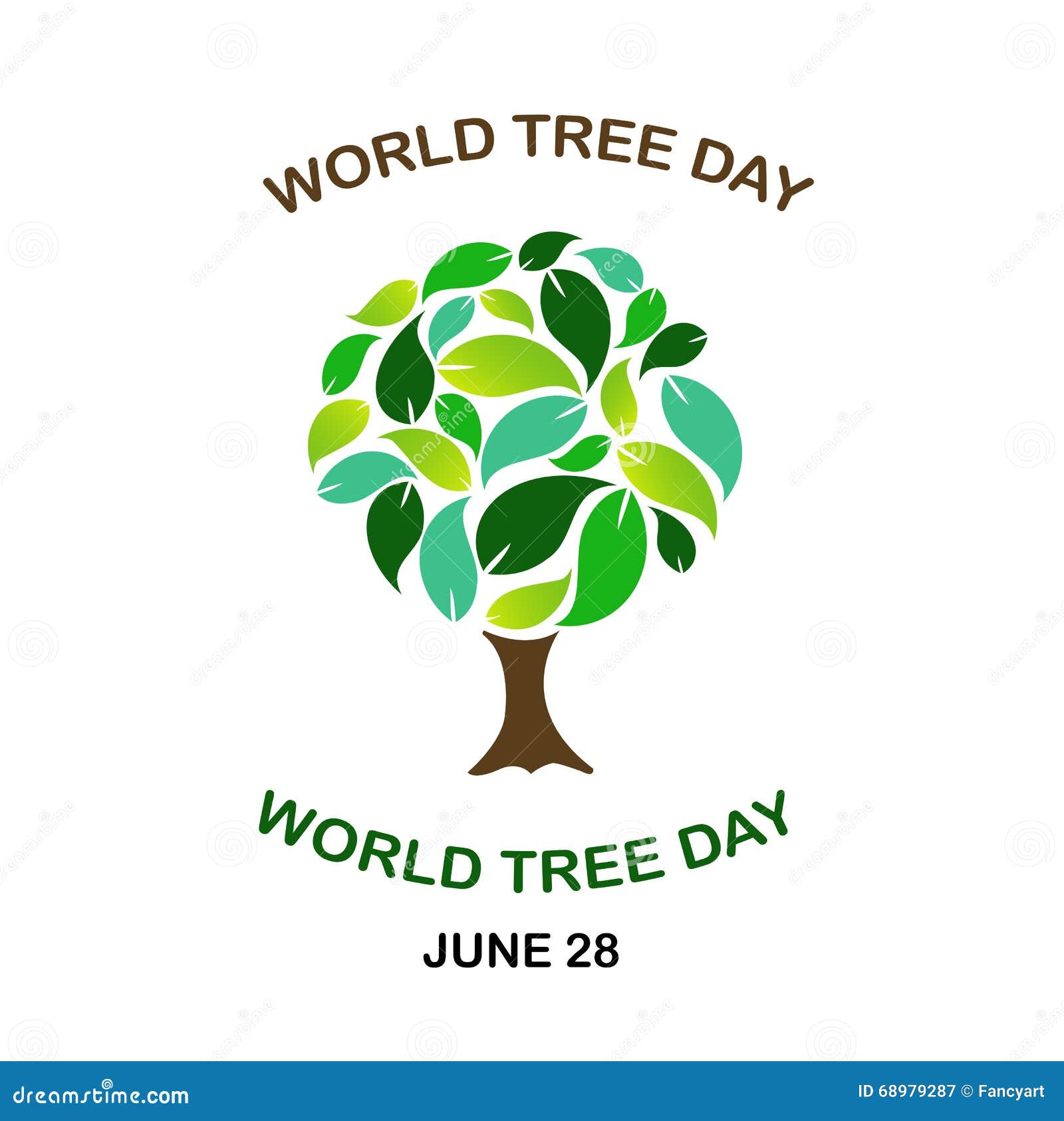 World tree day june stock vector. Illustration of investment - 68979287