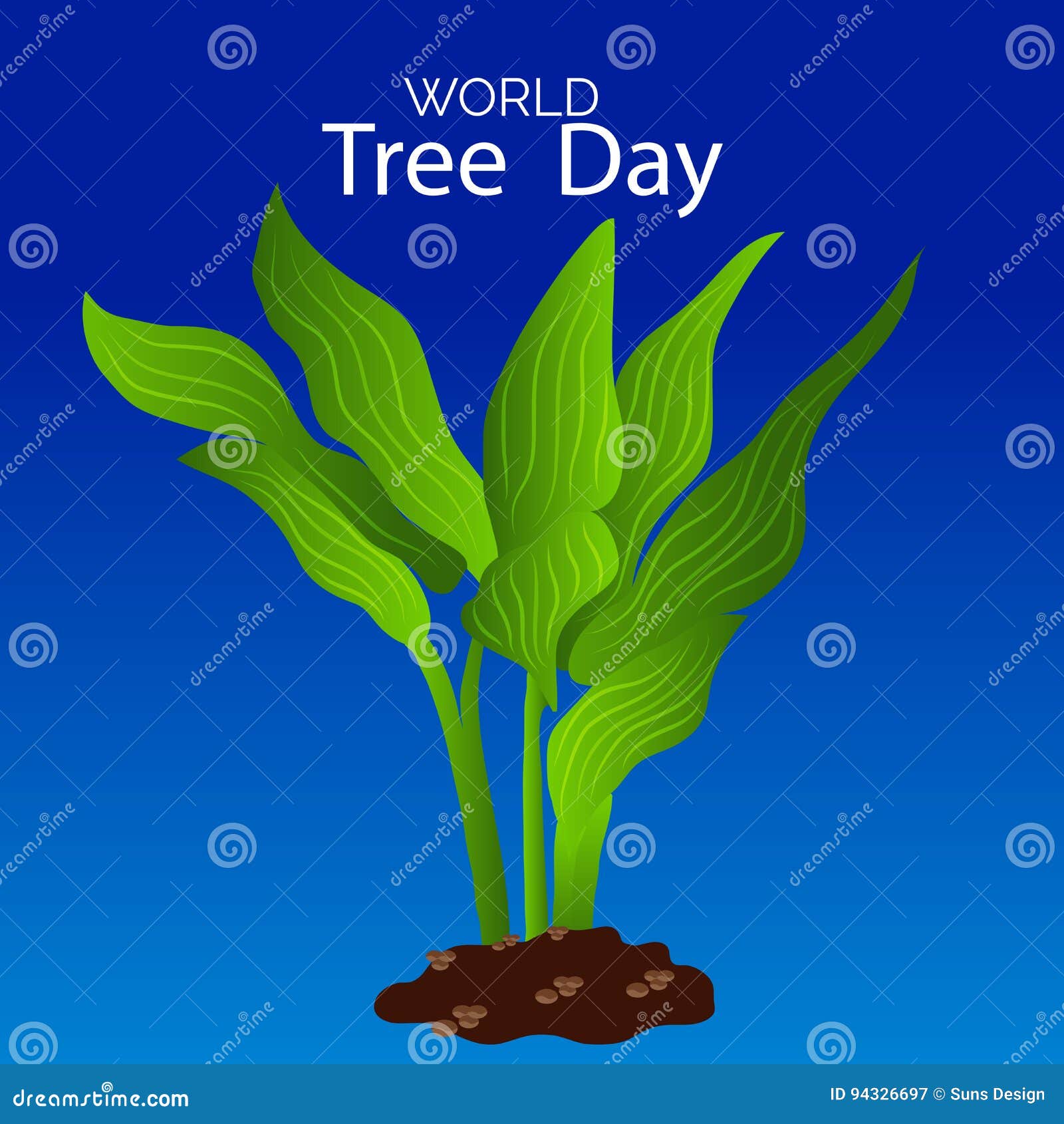 World Tree day. stock illustration. Illustration of card - 94326697