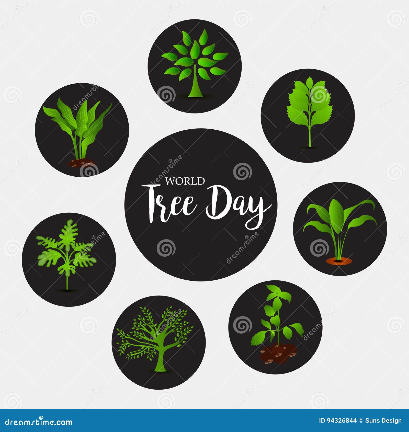 World Tree day. stock illustration. Illustration of forces - 94326844