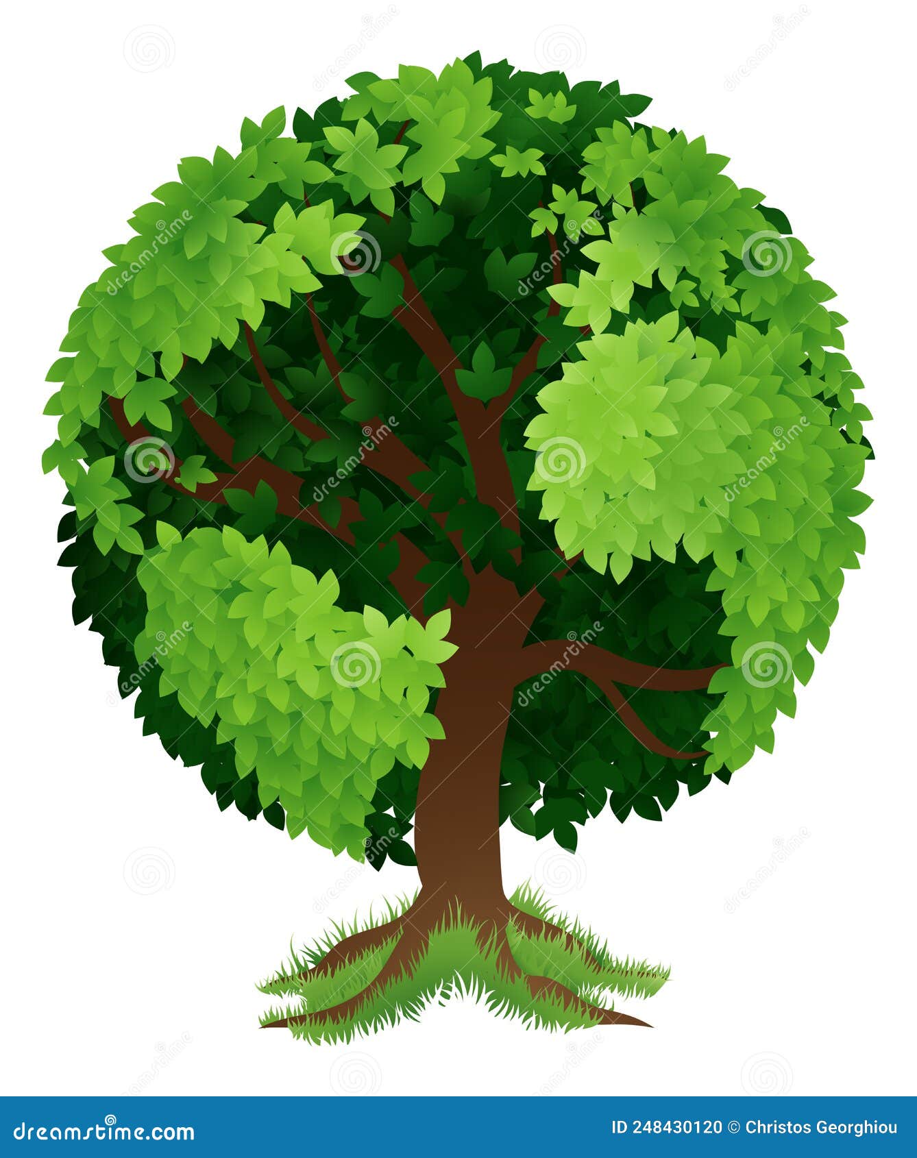 World Tree Growing in Shape of Globe or the Earth Stock Vector ...