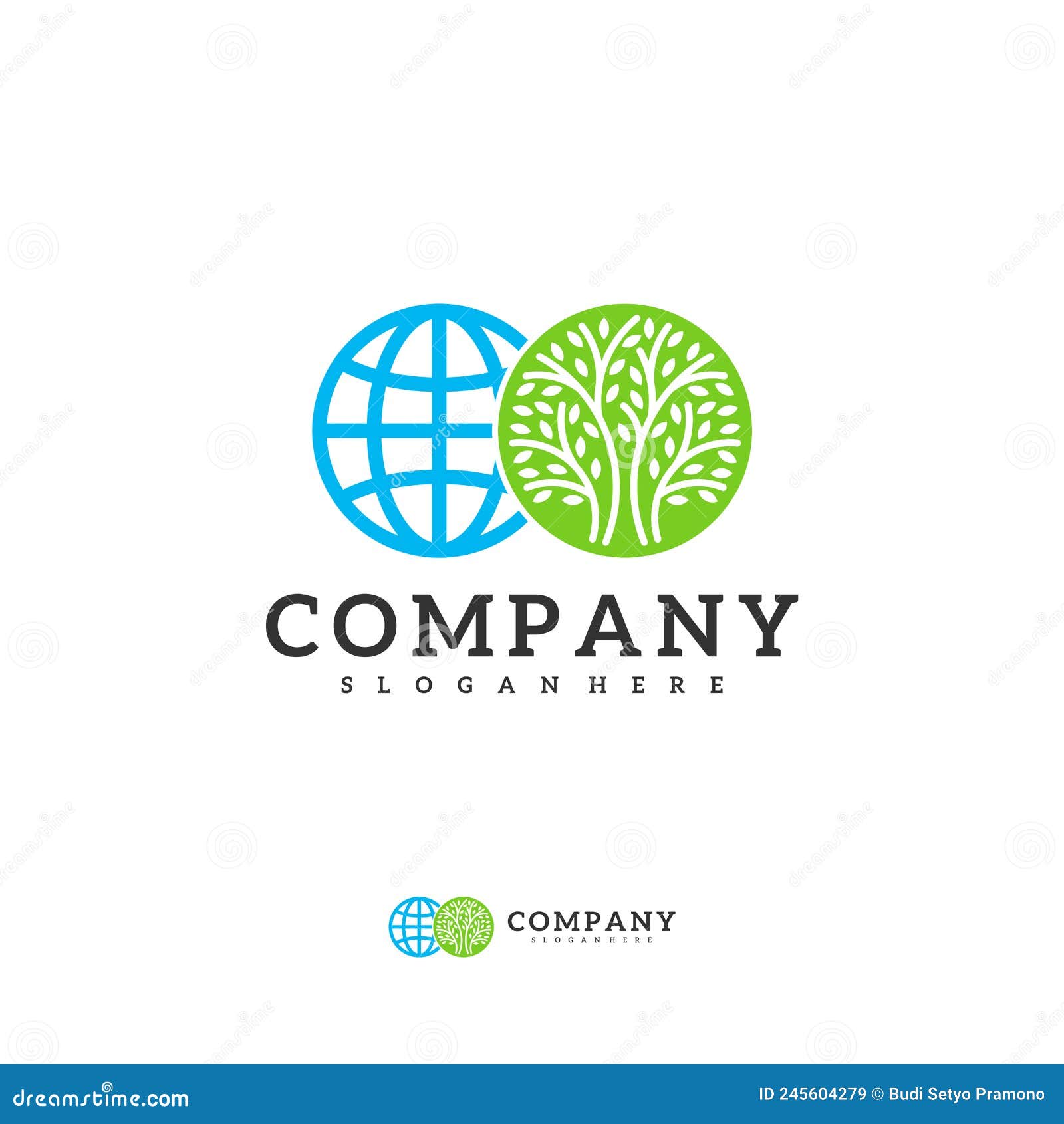 World Tree Logo Vector Template, Creative Tree Logo Design Concepts ...