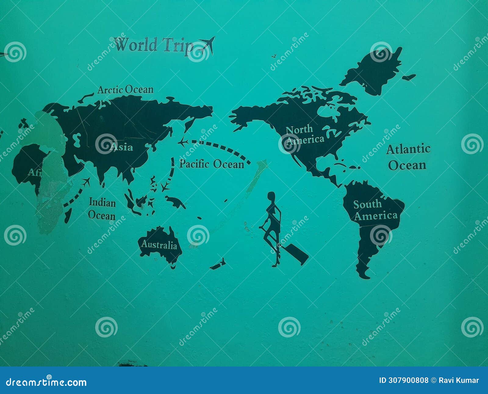 World trip map easy travel stock photo. Image of easy - 307900808