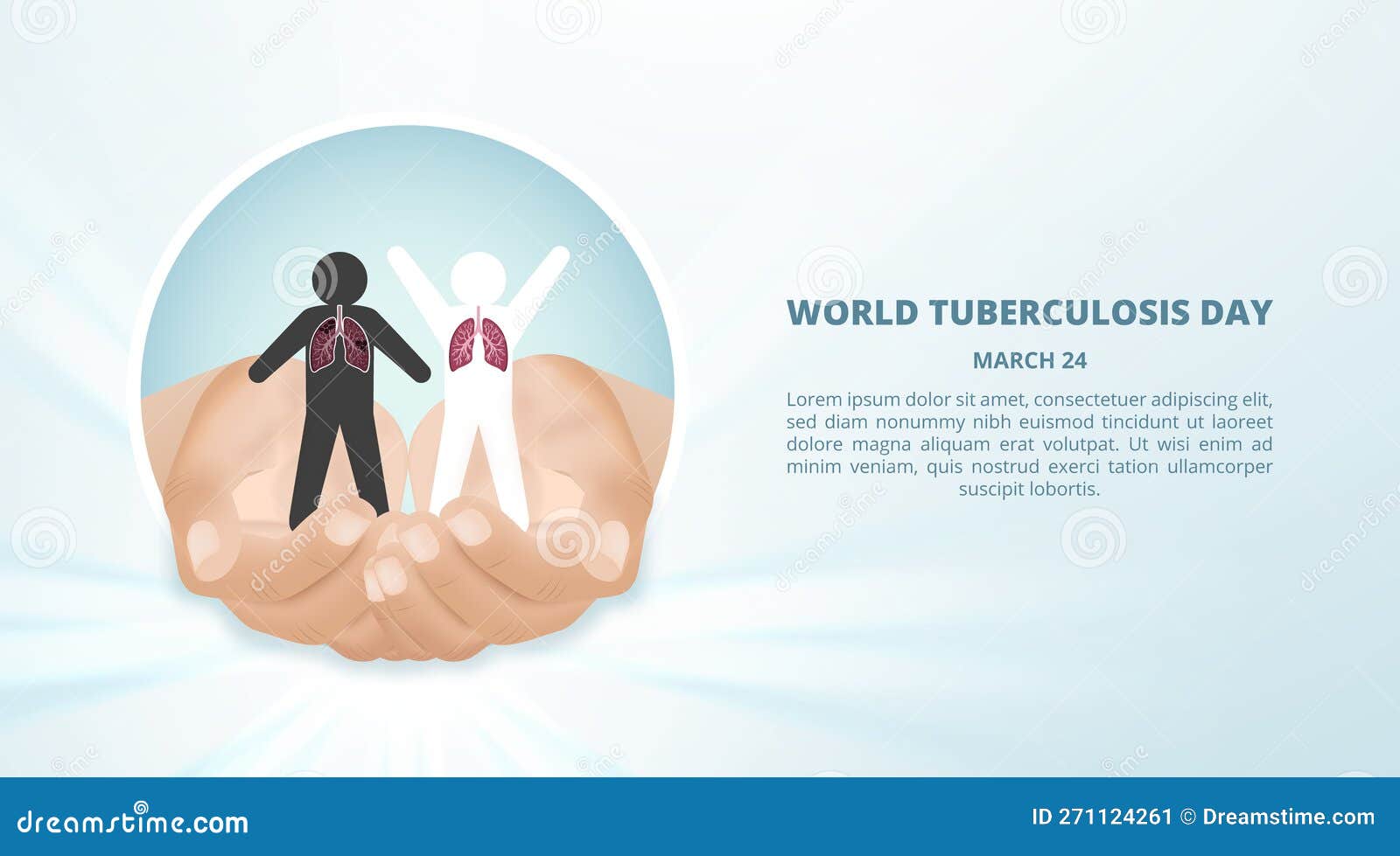 World Tuberculosis Day with Hands Holding Human Cutting Paper Stock ...