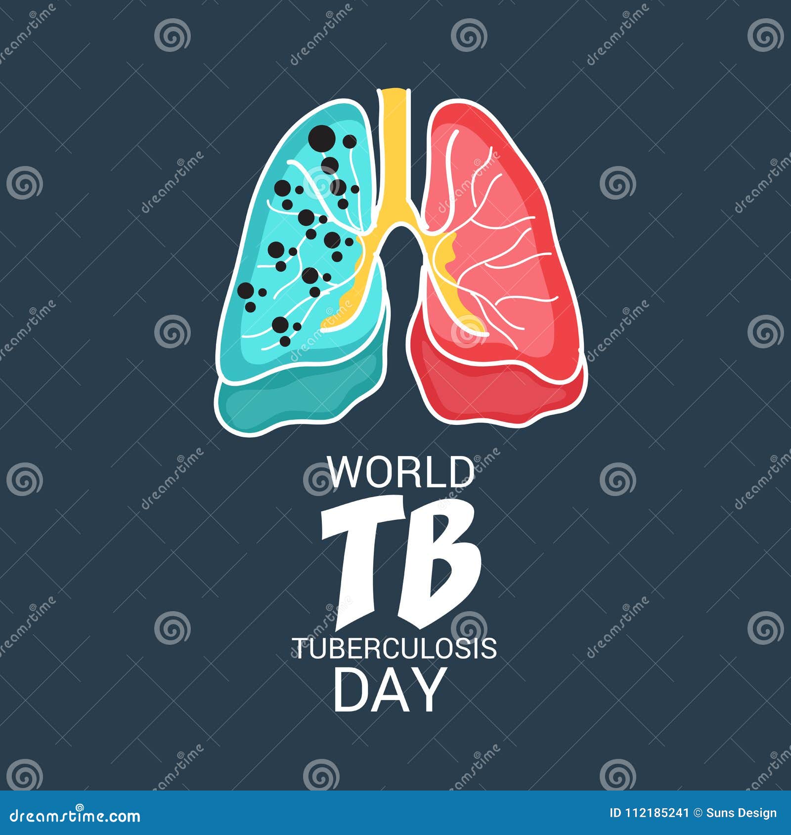 World Tuberculosis Day. stock illustration. Illustration of charity ...