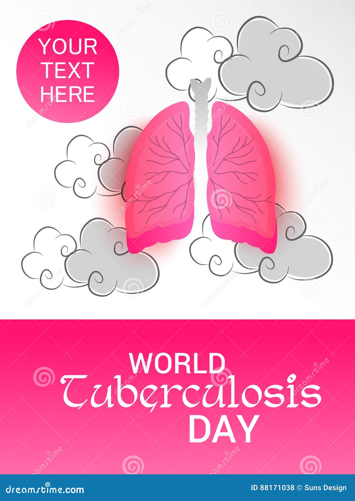 World Tuberculosis Day stock illustration. Illustration of illness ...