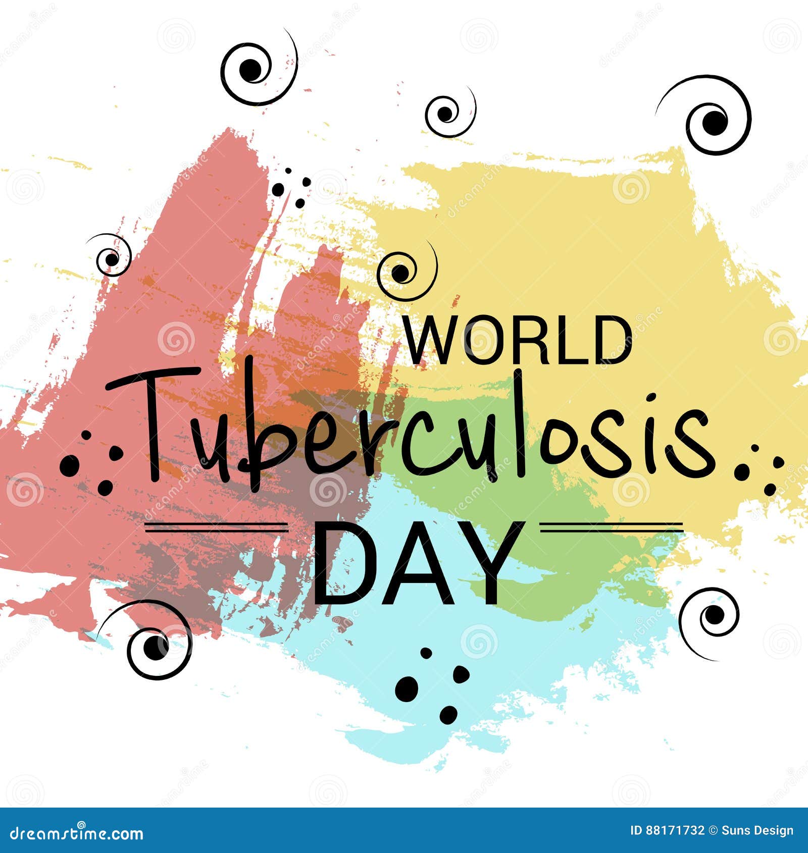 World Tuberculosis Day March 24 Poster, Red Color Banner With Earth ...