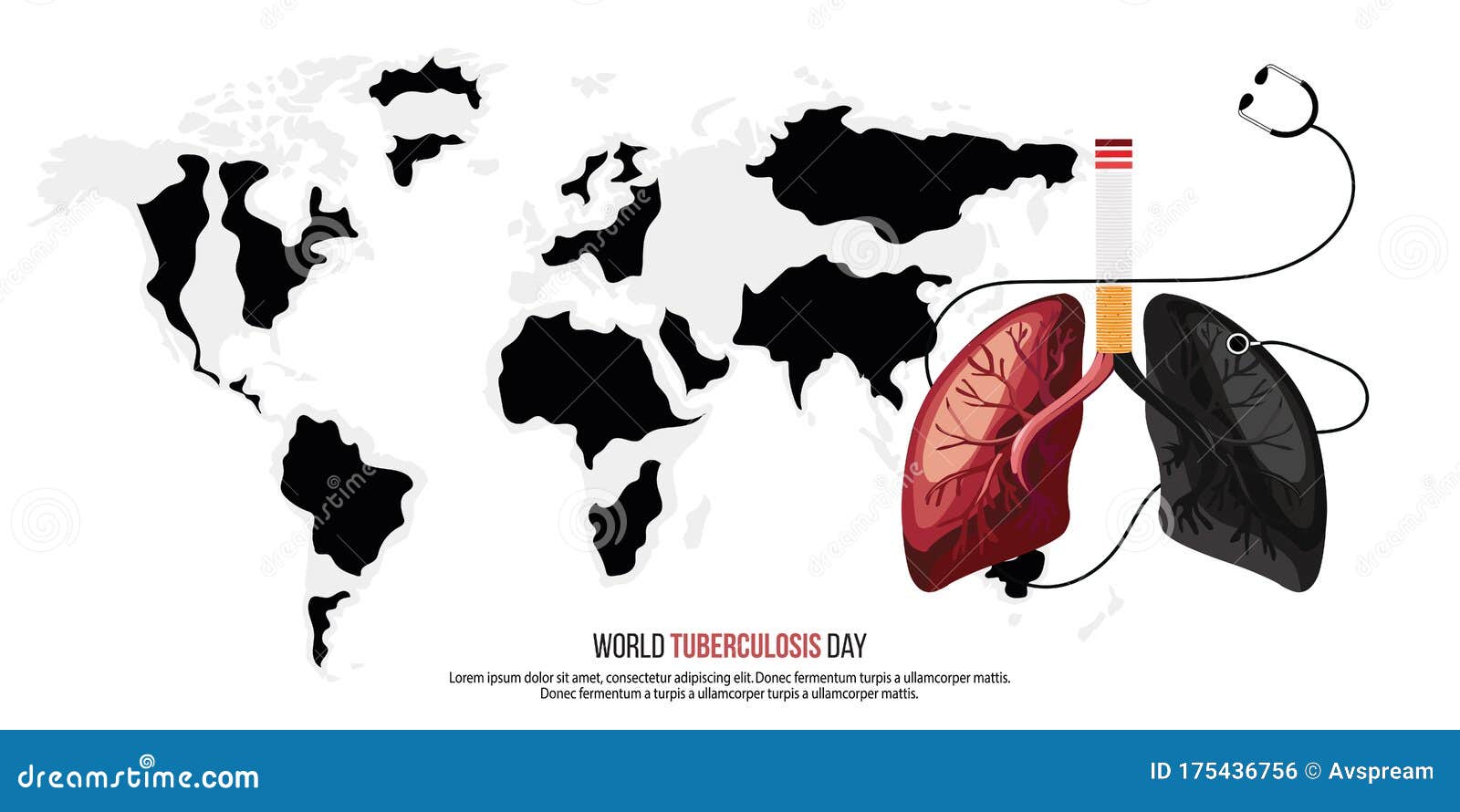 World Tuberculosis Day Poster or Banner Background Stock Vector ...