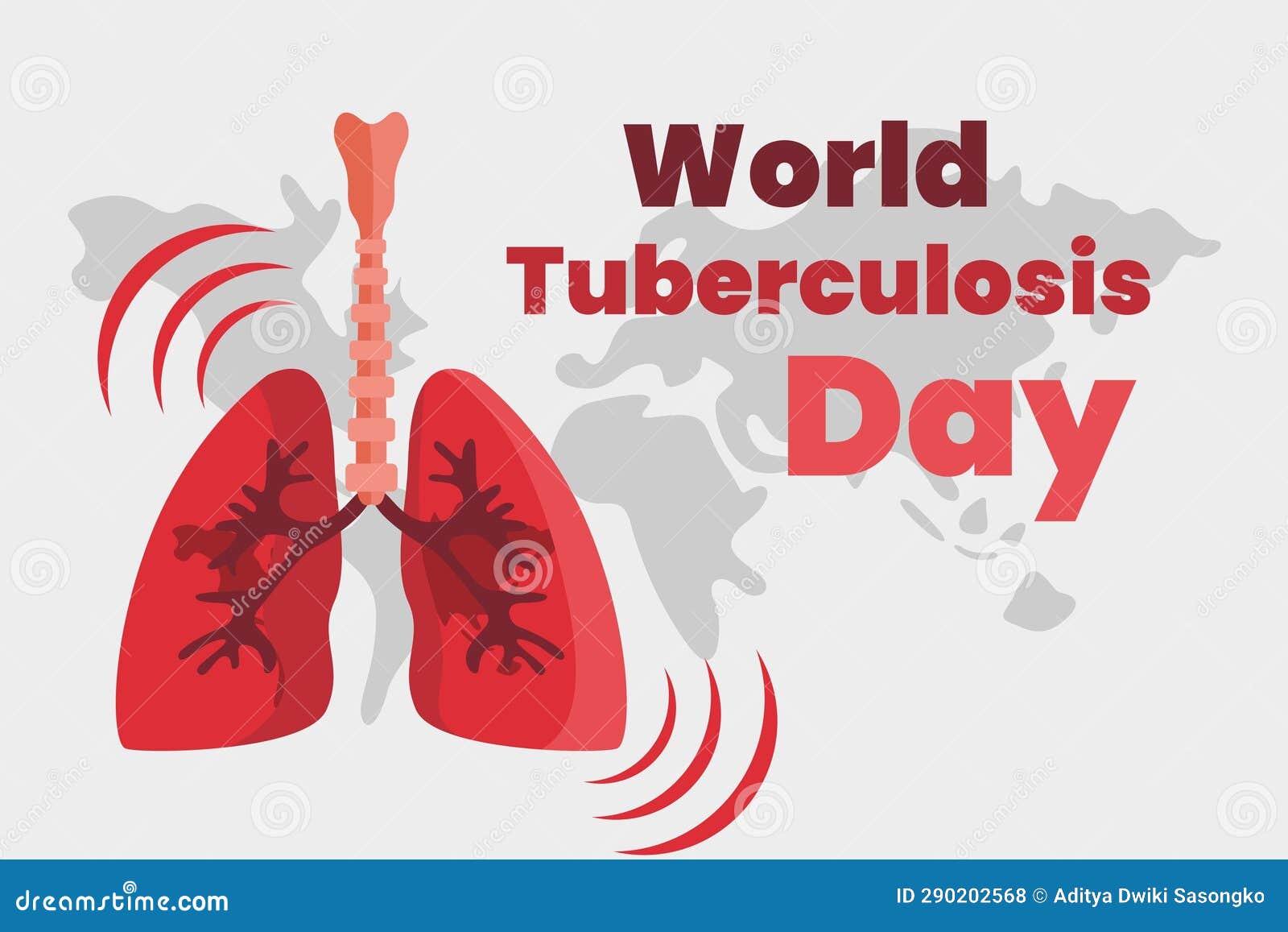 World Tuberculosis Day Poster Vector Illustration Stock Vector ...